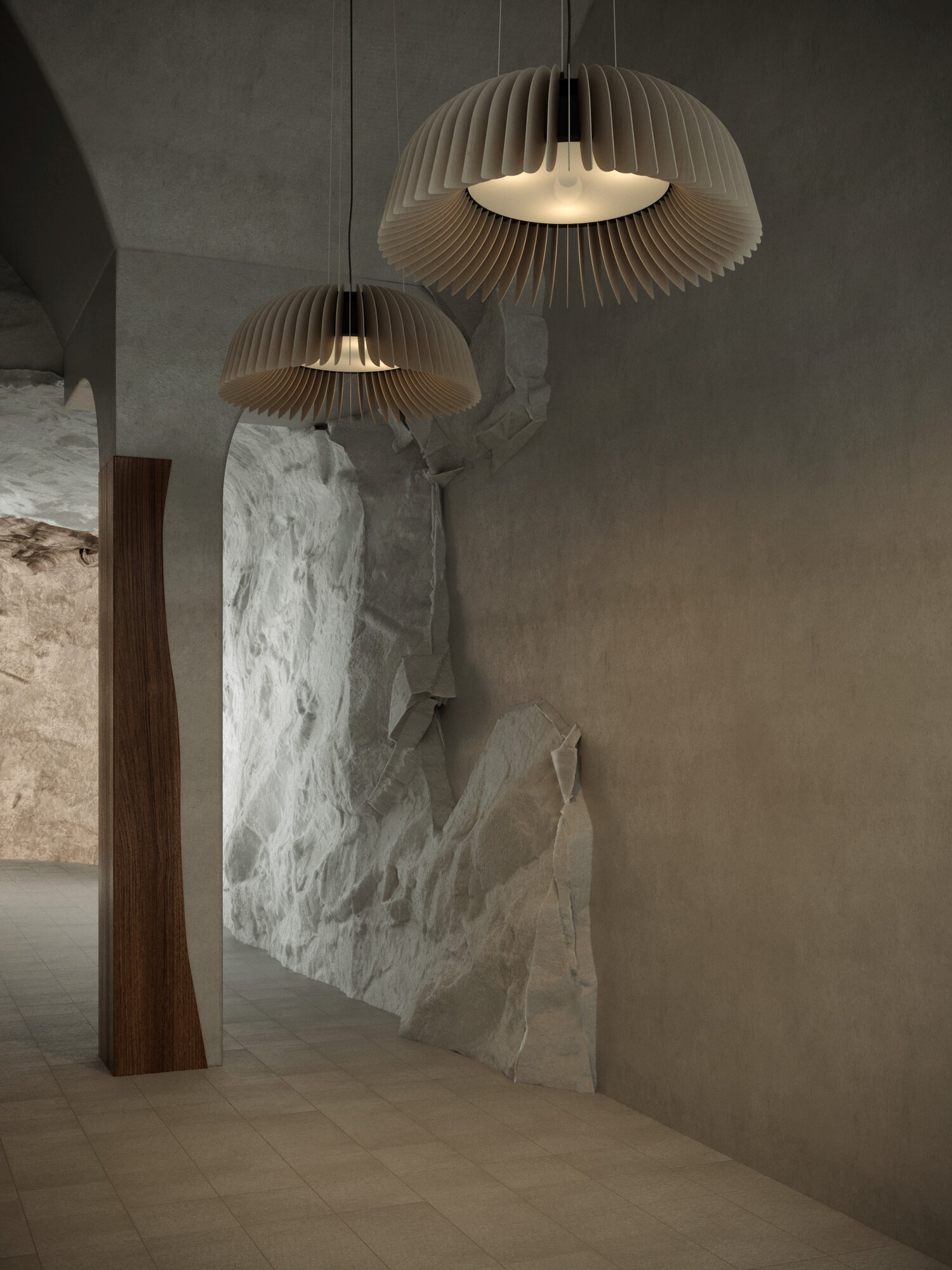 Pilke Lights Verna 77 pendant, birch | Finnish Design Shop