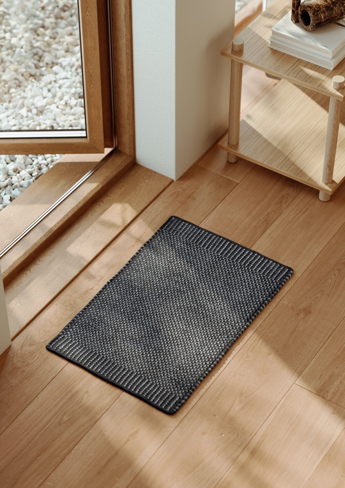 Woud Rombo mat, 60 x 40 cm, grey | Finnish Design Shop