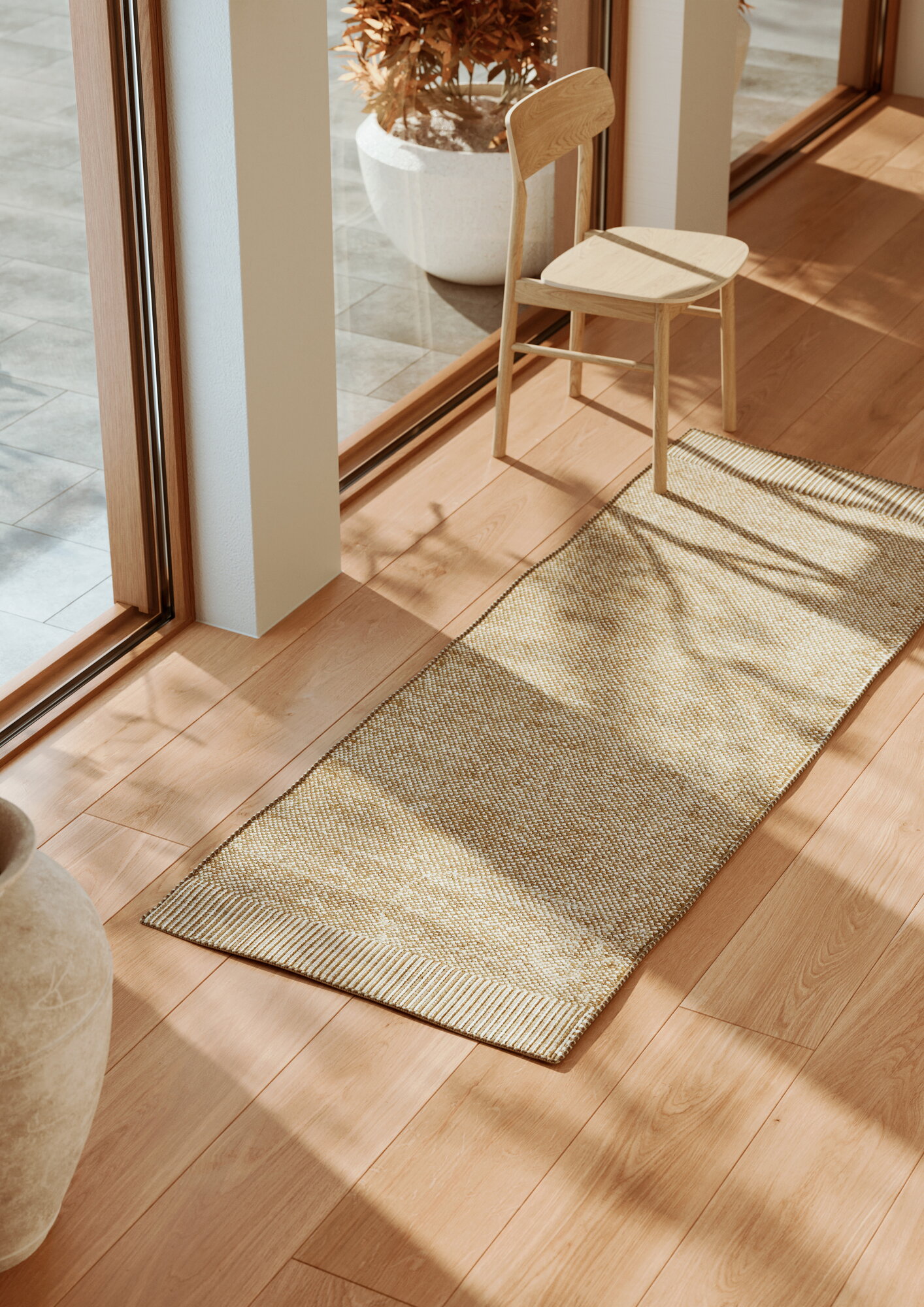Woud Rombo mat, 60 x 40 cm, brown | Finnish Design Shop
