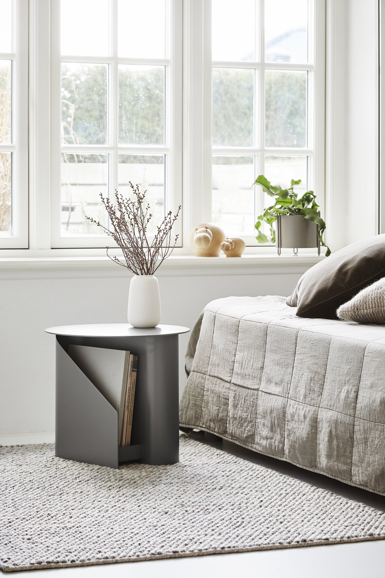 Woud Sentrum side table, taupe | Finnish Design Shop