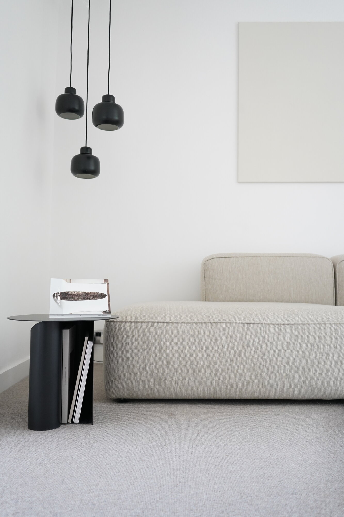 Woud Stone pendant, small, black | Finnish Design Shop