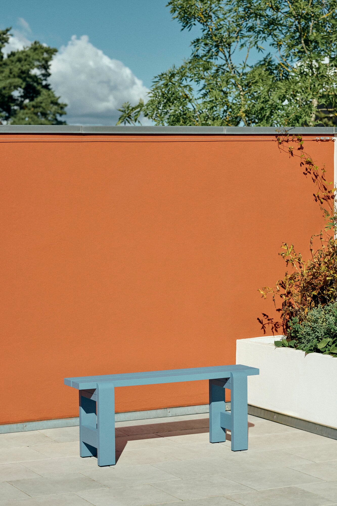 HAY Weekday bench, 111 x 23 cm, azure blue | Finnish Design Shop