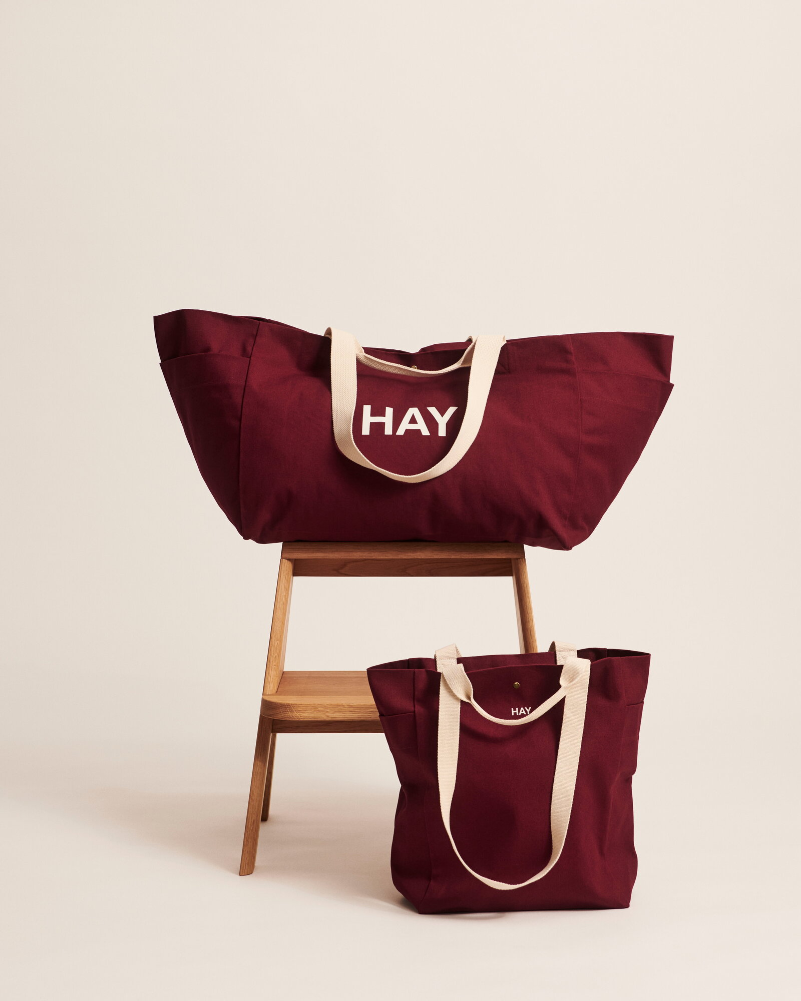 HAY Weekend bag, large, burgundy | Finnish Design Shop