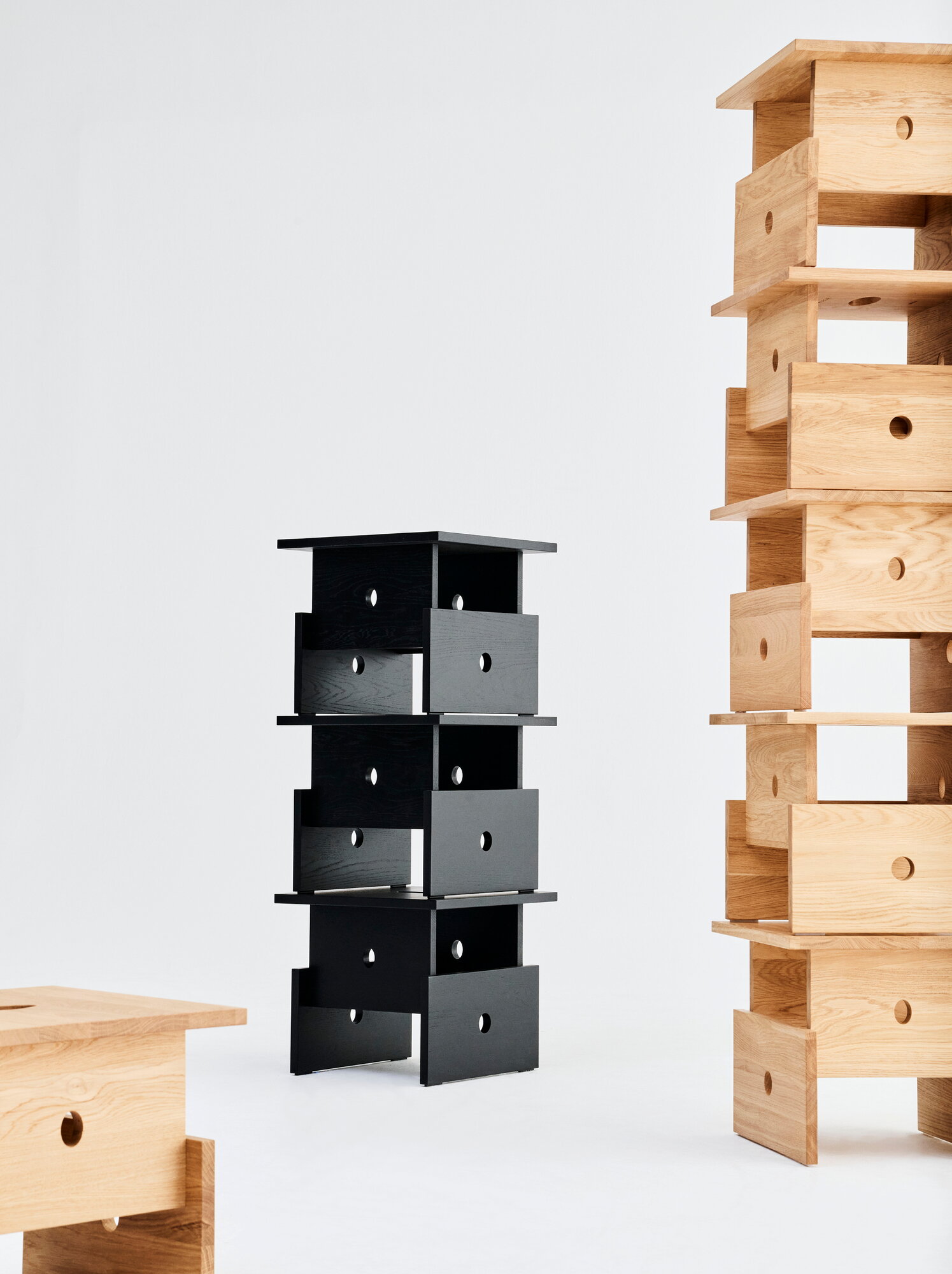 HAY Wood Box sohvapöytä, musta lakattu tammi | Finnish Design Shop