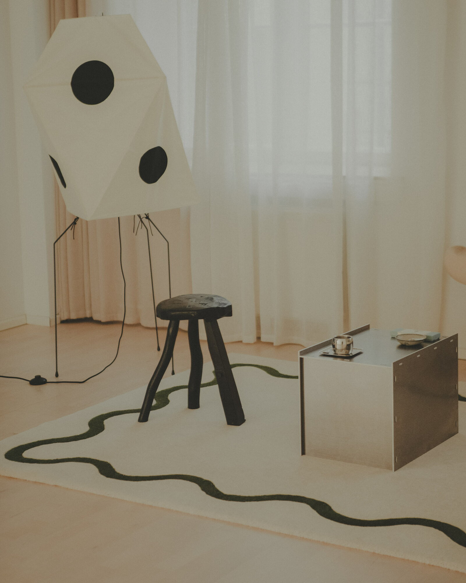 Woven Works Ribbon matto, vihreä | Finnish Design Shop