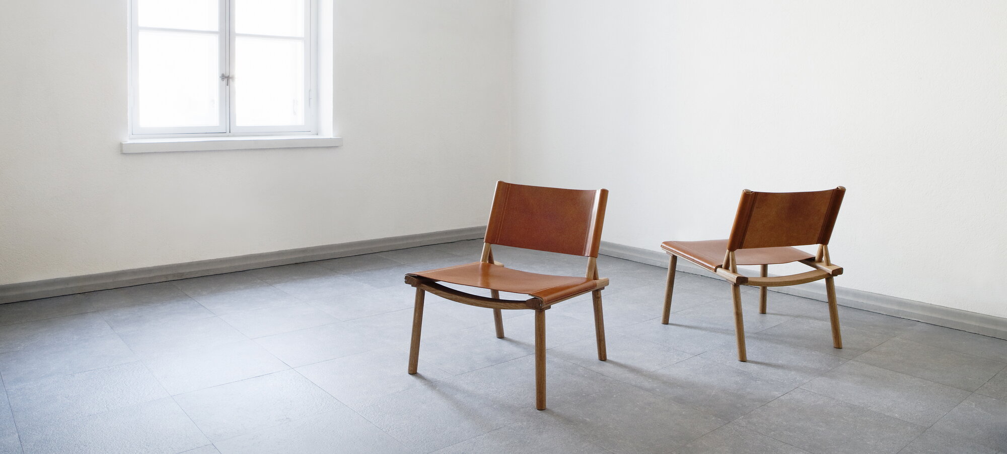 Nikari December chair, oak - cognac leather | Finnish Design Shop