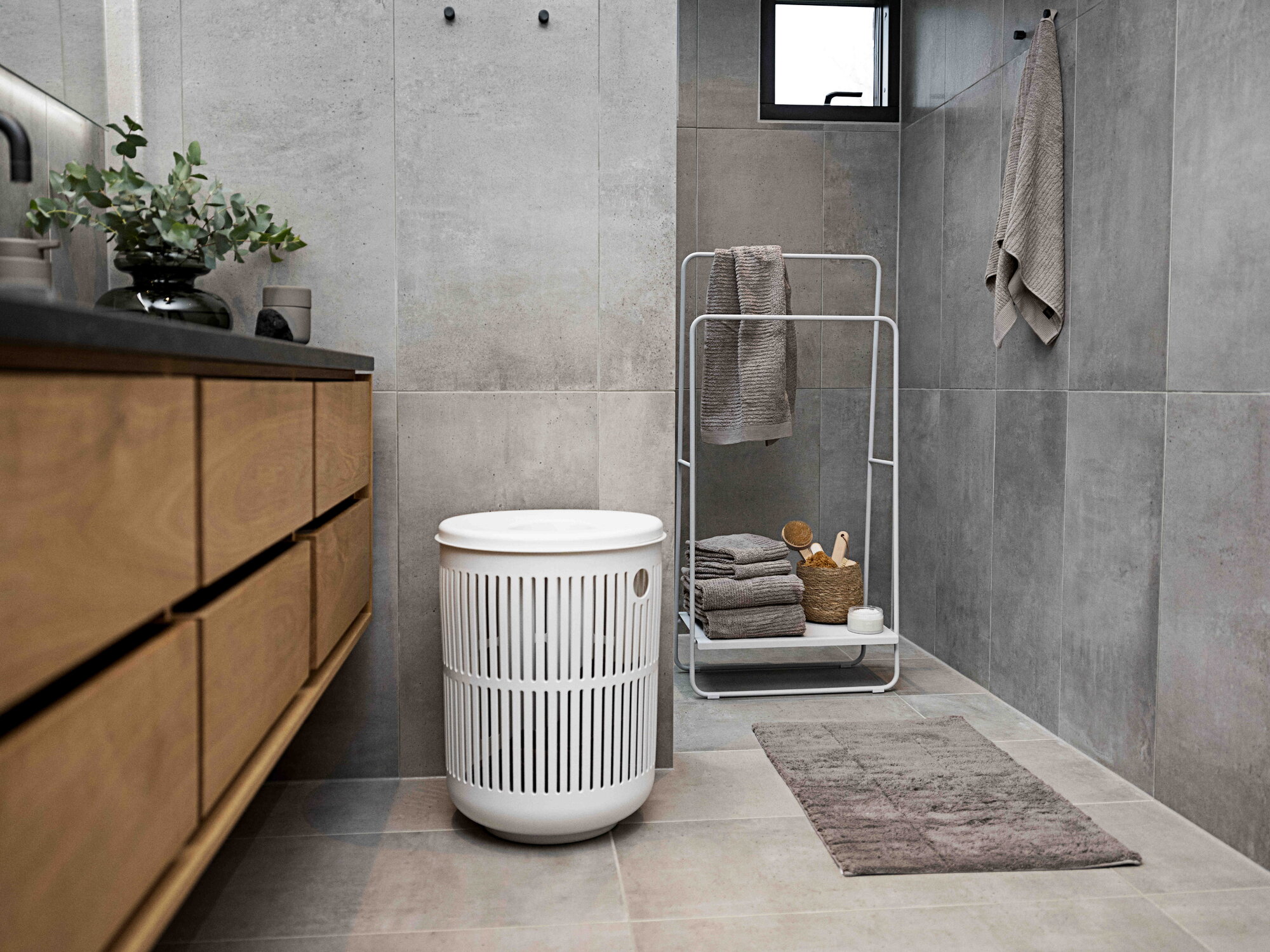 Zone Denmark Ume pyykkikori, 54 cm, valkoinen | Finnish Design Shop