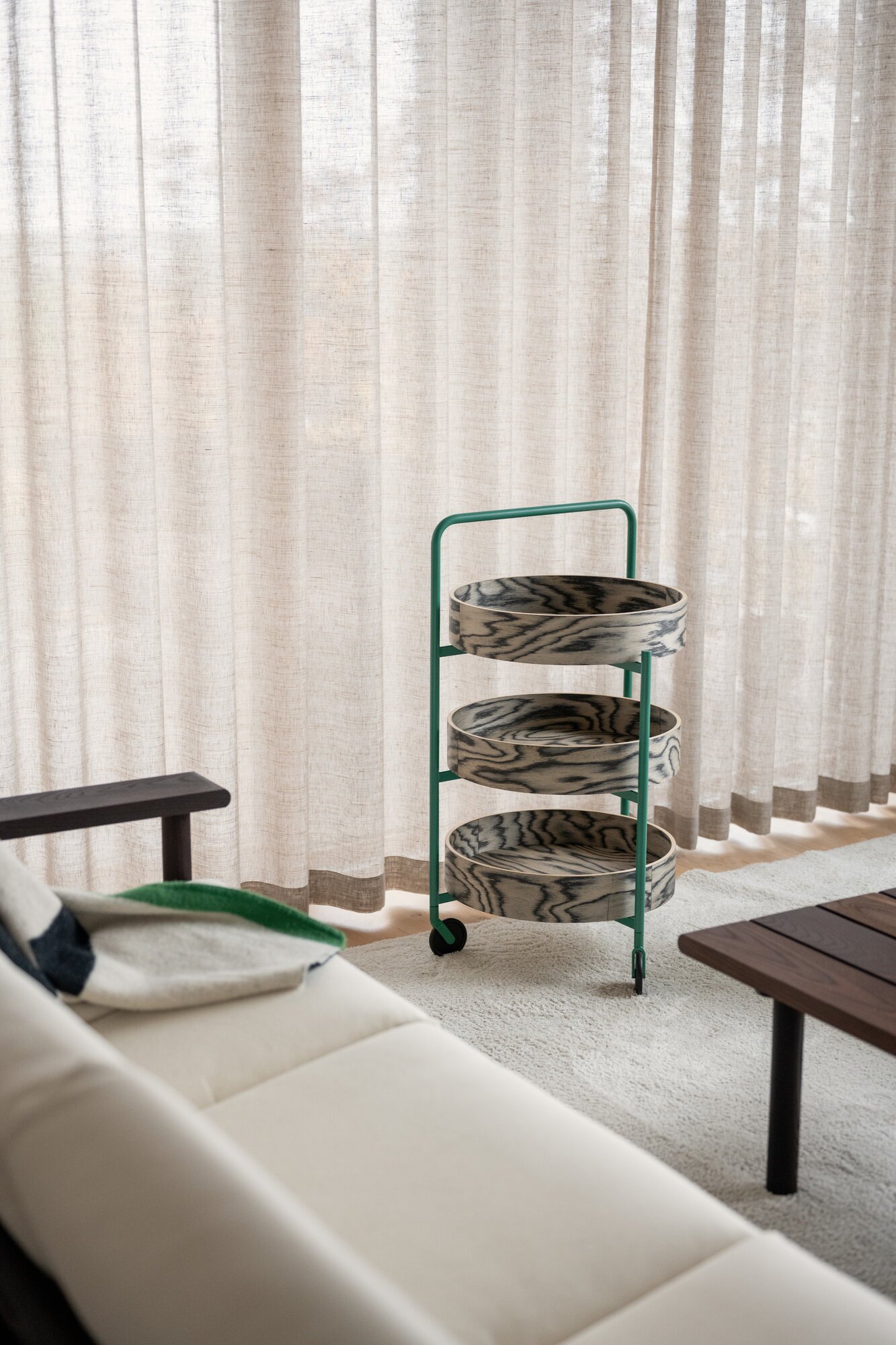 Bebó Objects Trifle trolley, signal green | Finnish Design Shop