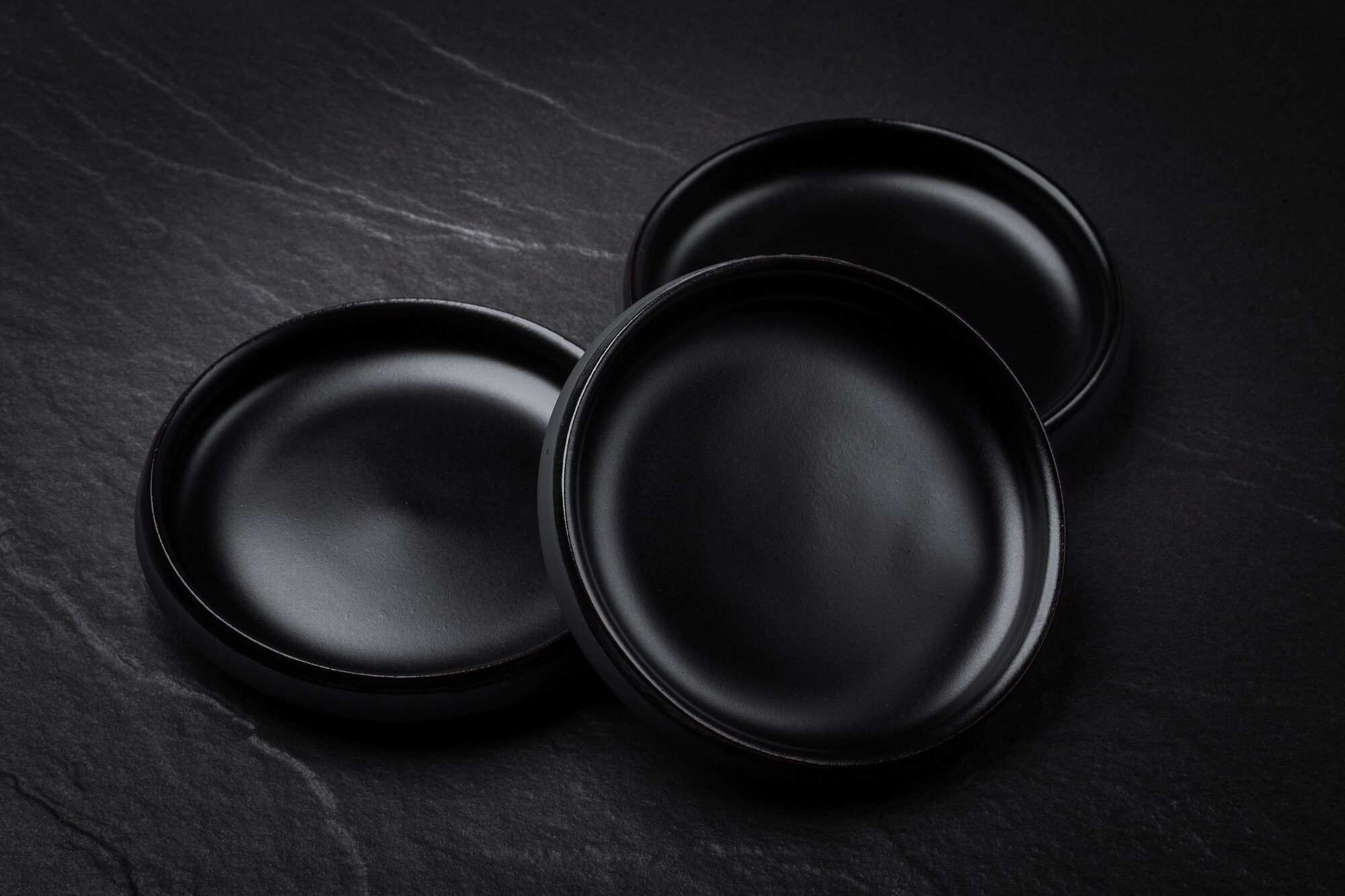 Vaidava Ceramics Eclipse snack plate 11,5 cm, 3 pcs, black | Finnish ...