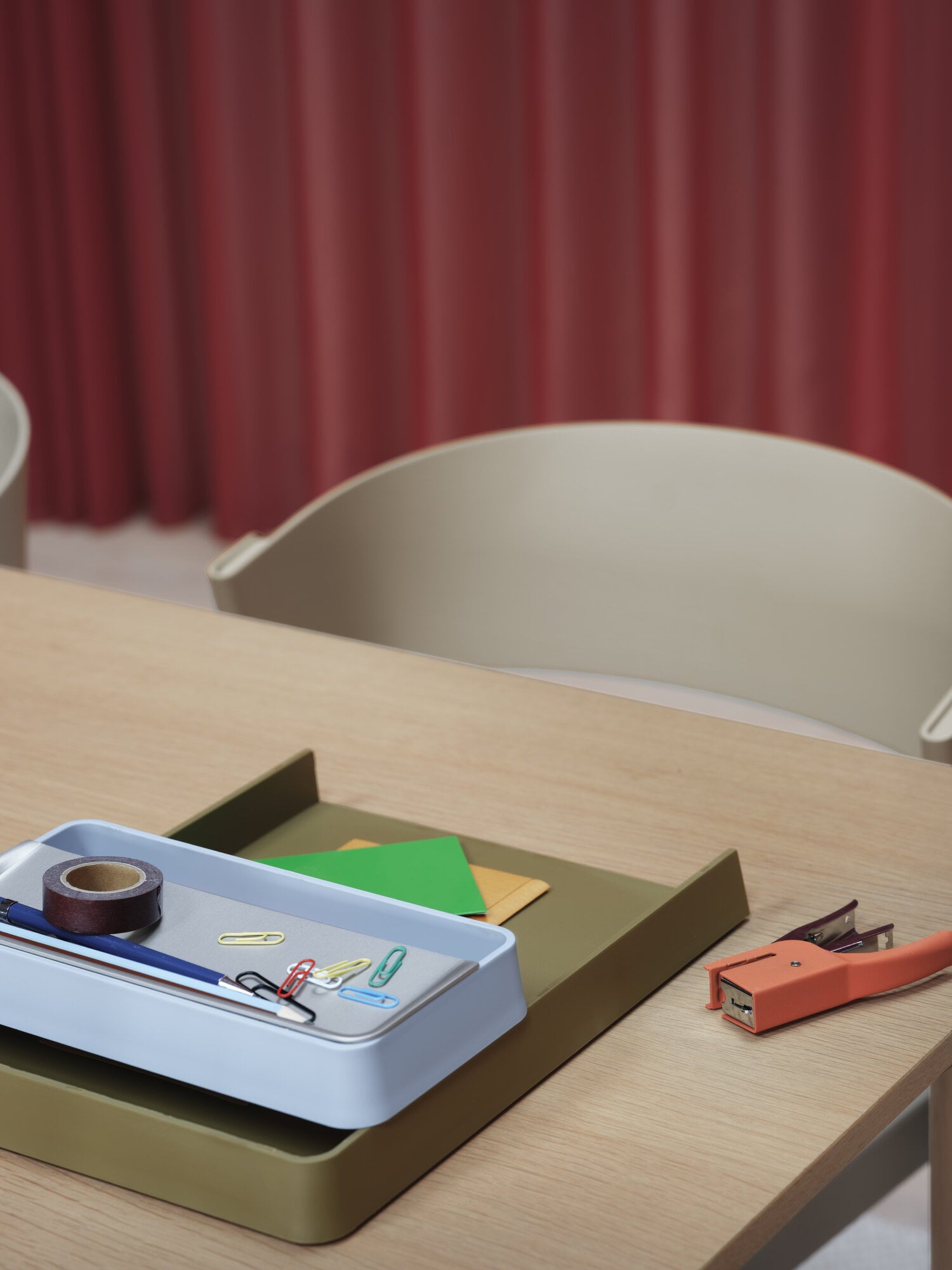 Muuto Arrange Desk Tray, 12 x 25 cm, ljusblå | Finnish Design Shop