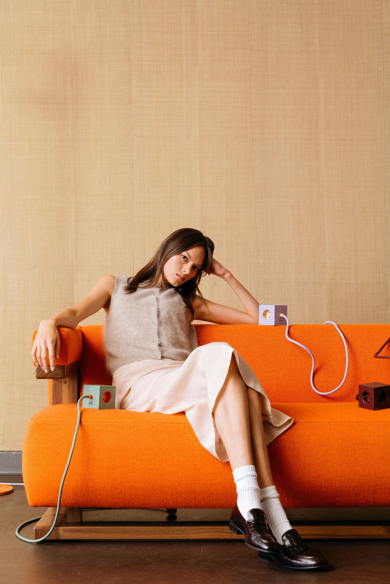 Avolt Square 1 USB-C extension cord, 1,8 m, gecko bloom, Avolt x ...