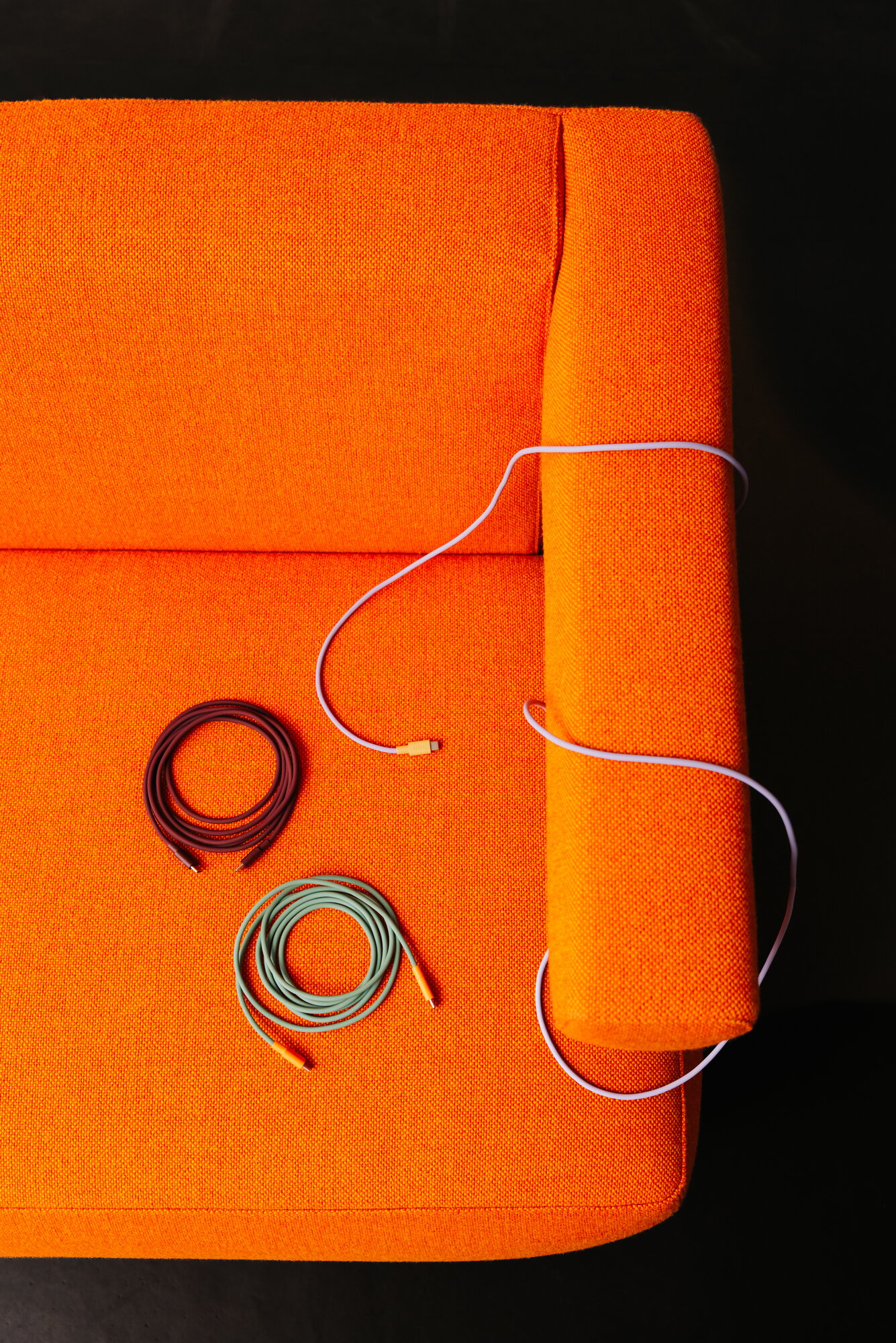 Avolt Cable 1 USB-C charging cable, 2 m, lavender glow, Avolt x Bauhaus ...