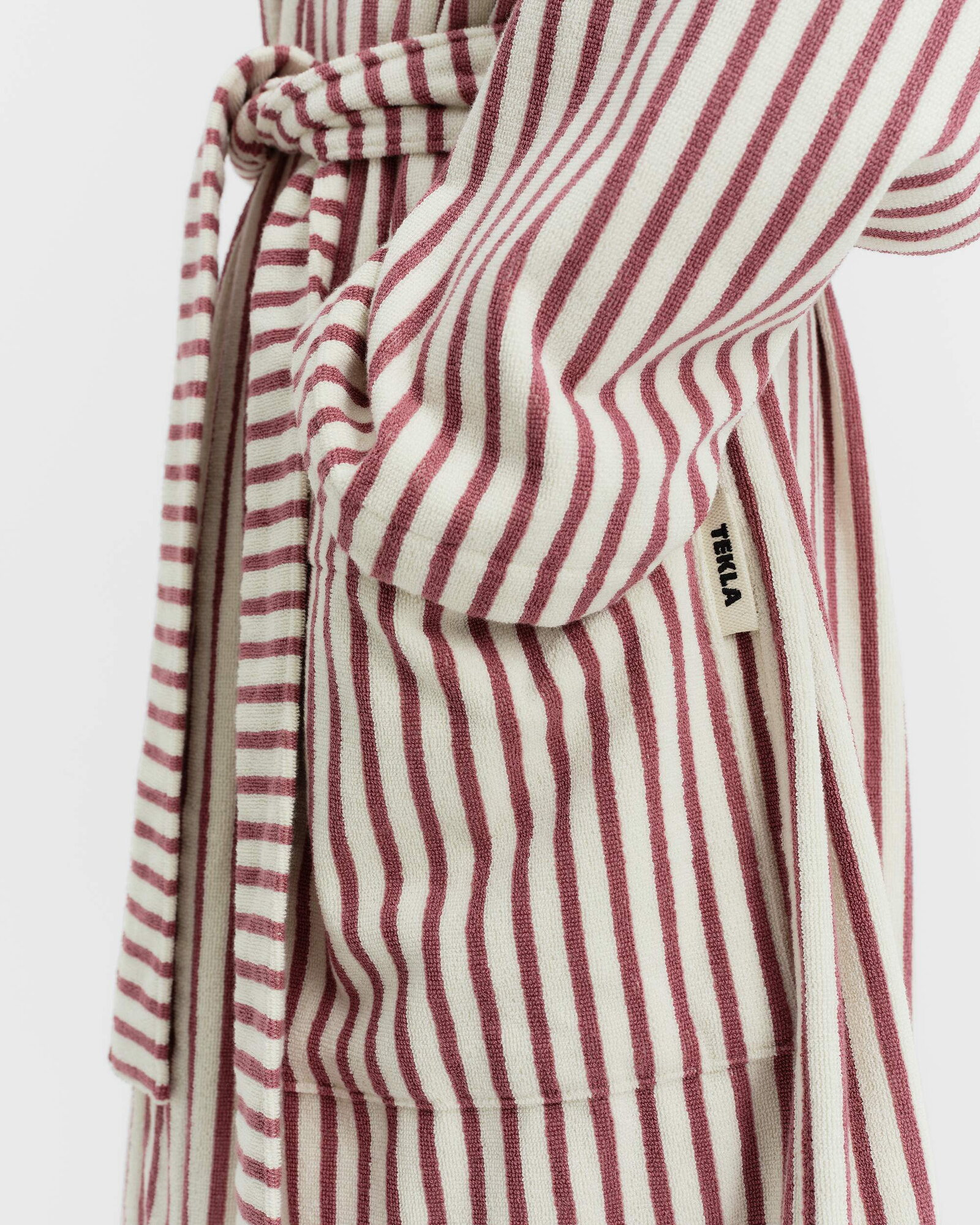 Tekla Bademantel mit Kapuze, Ripple Stripes | Finnish Design Shop