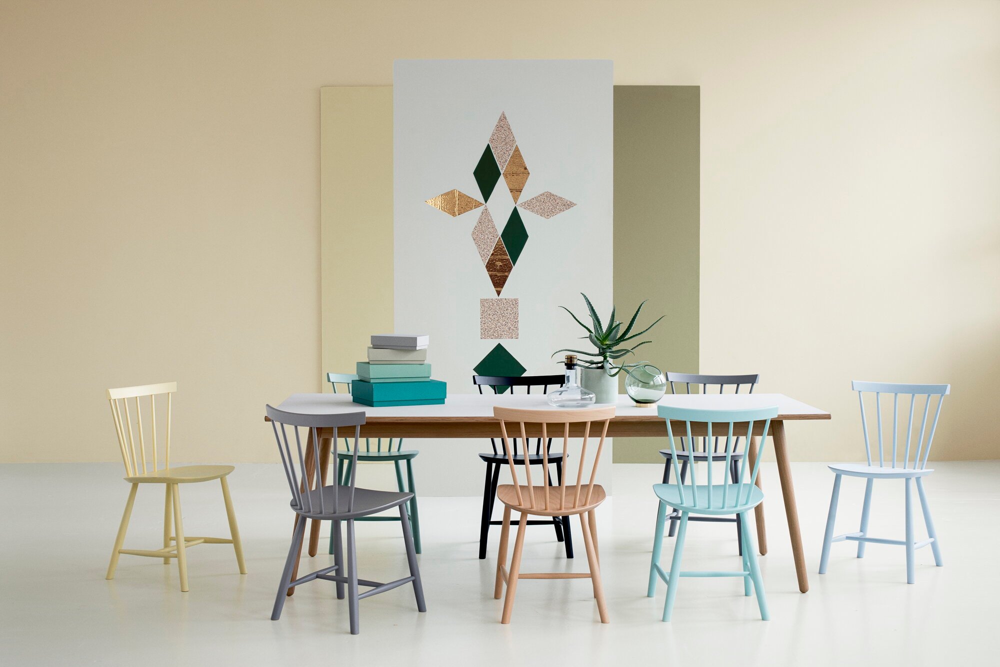 FDB Møbler Sedia J46, nera | Finnish Design Shop