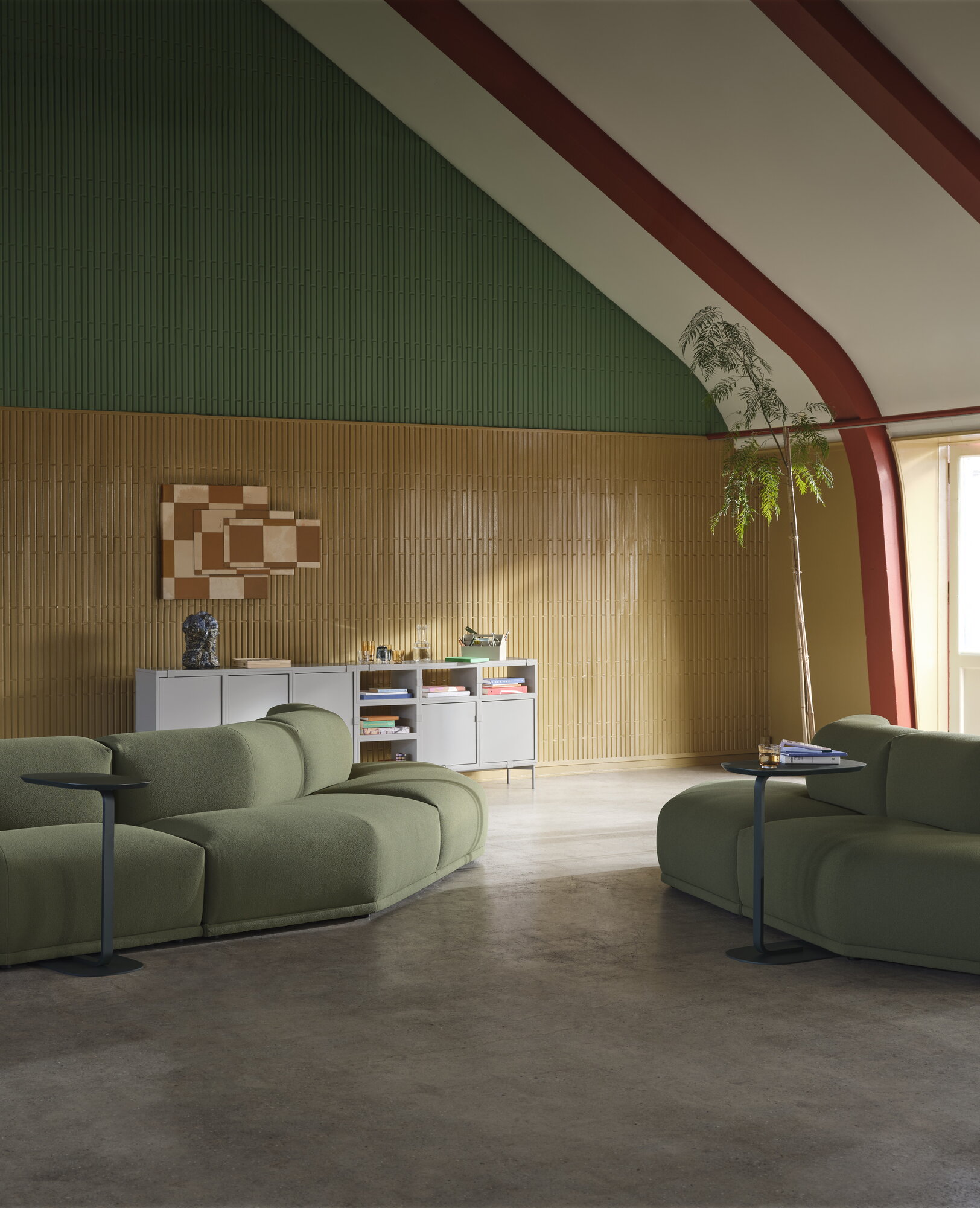 Muuto Stacked shelf module with background, small, light grey | Finnish ...