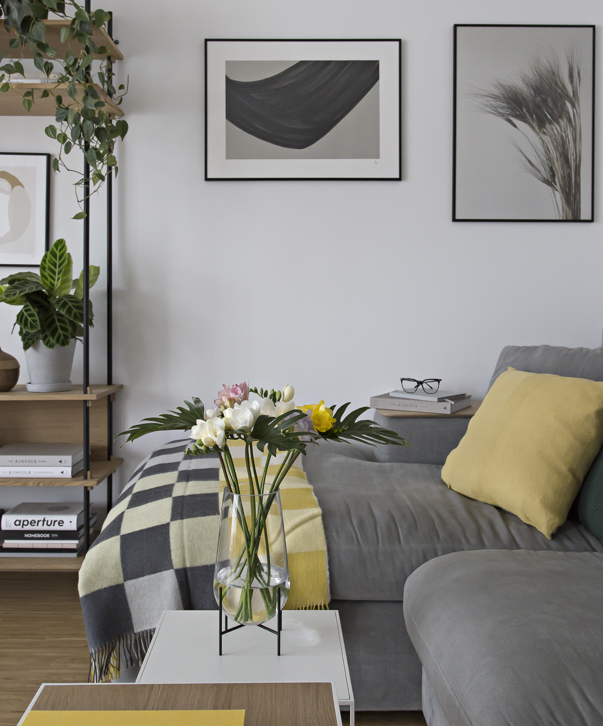 HAY Flowerpot and saucer, M, grey | Finnish Design Shop