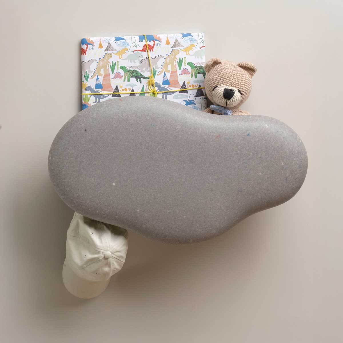 ecoBirdy Marine hanger shelf, stony grey | Finnish Design Shop