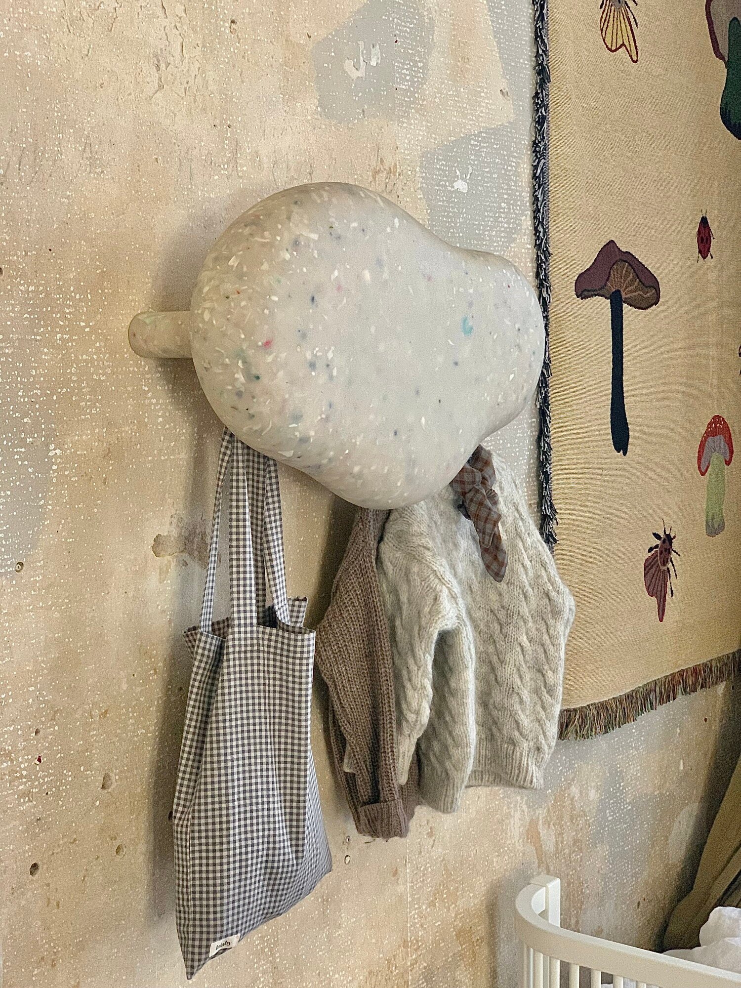 ecoBirdy Marine hanger shelf, faded white | Finnish Design Shop