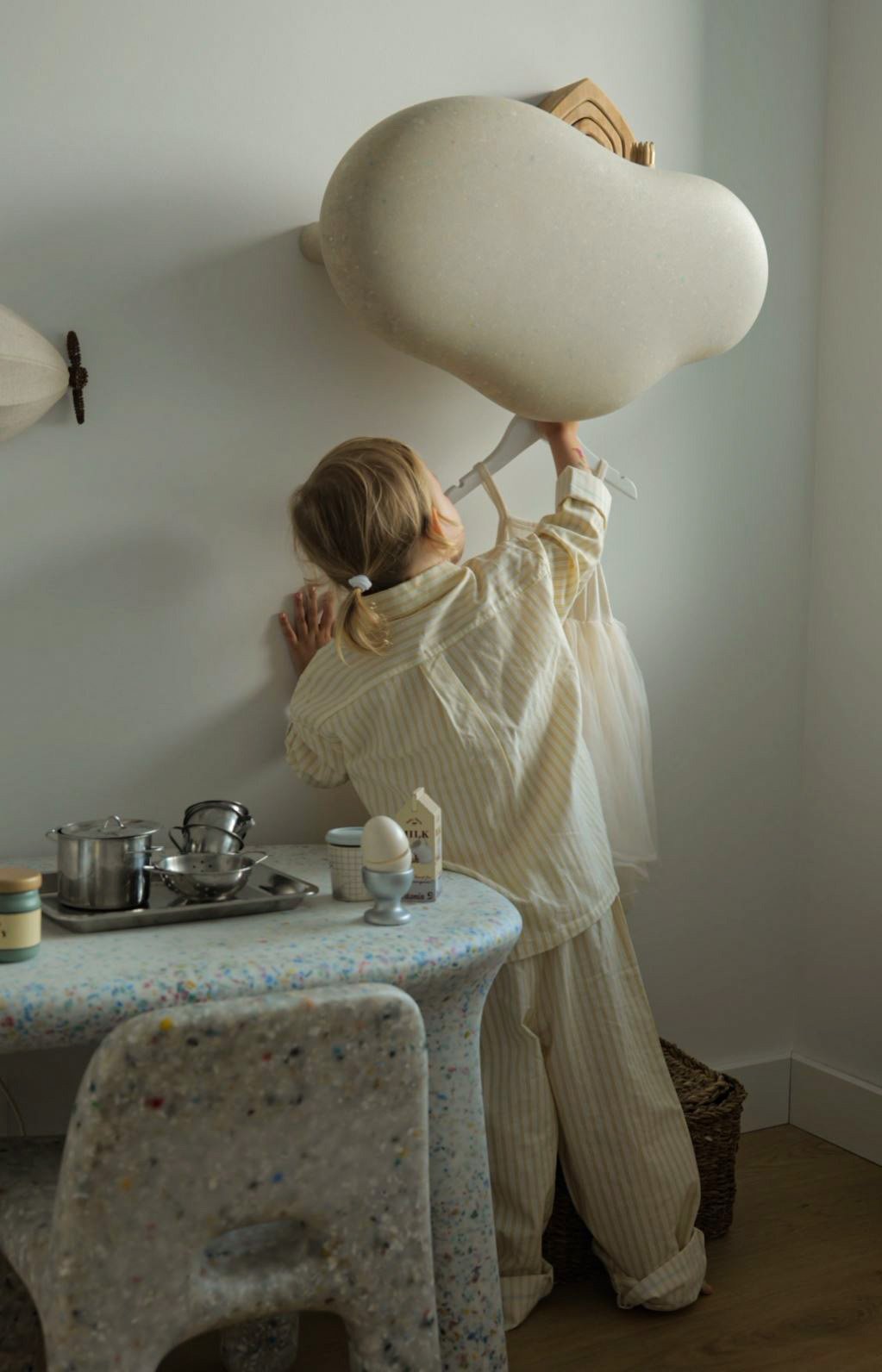 ecoBirdy Marine hanger shelf, faded white | Finnish Design Shop