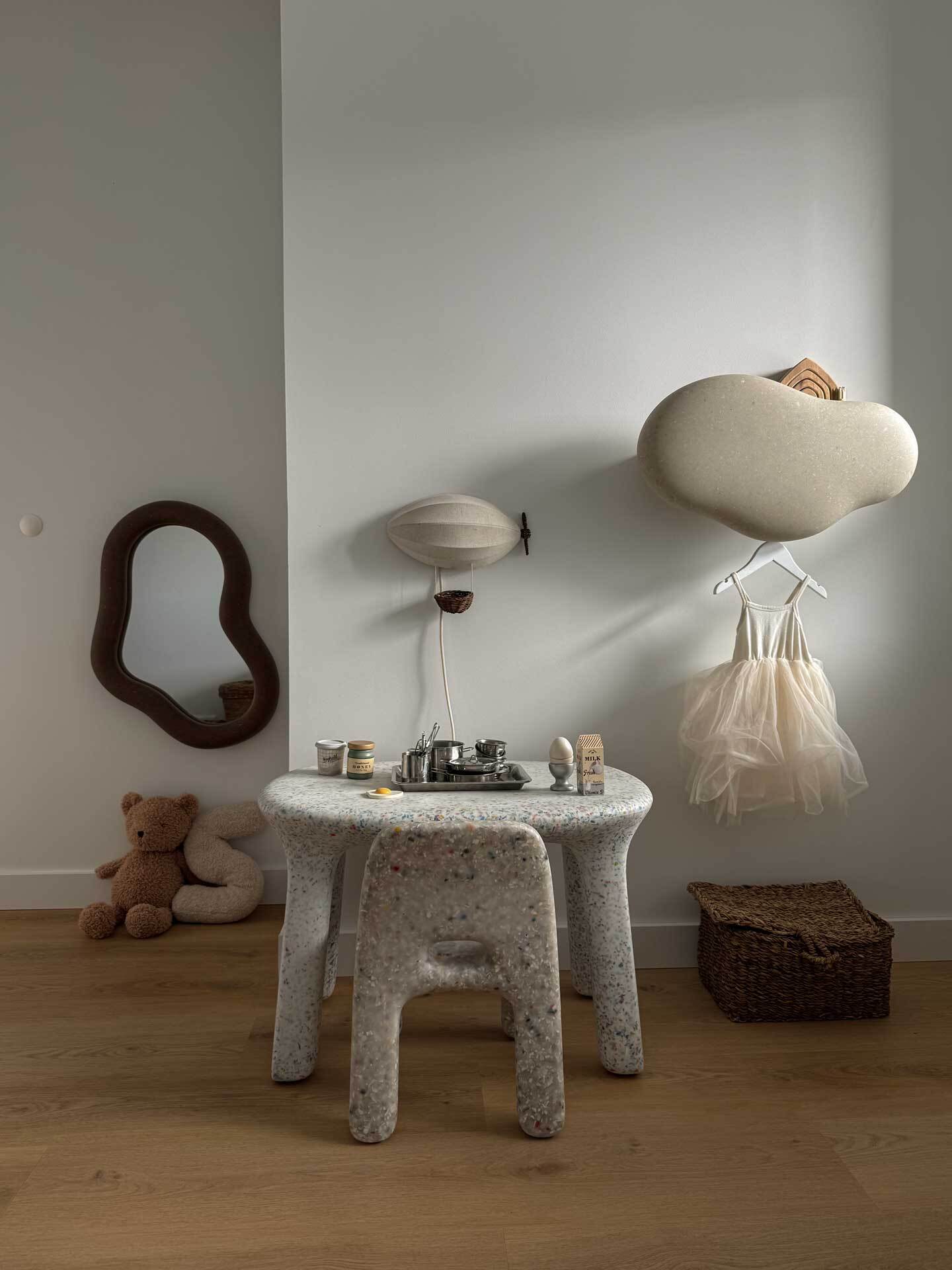 ecoBirdy Marine hanger shelf, faded white | Finnish Design Shop