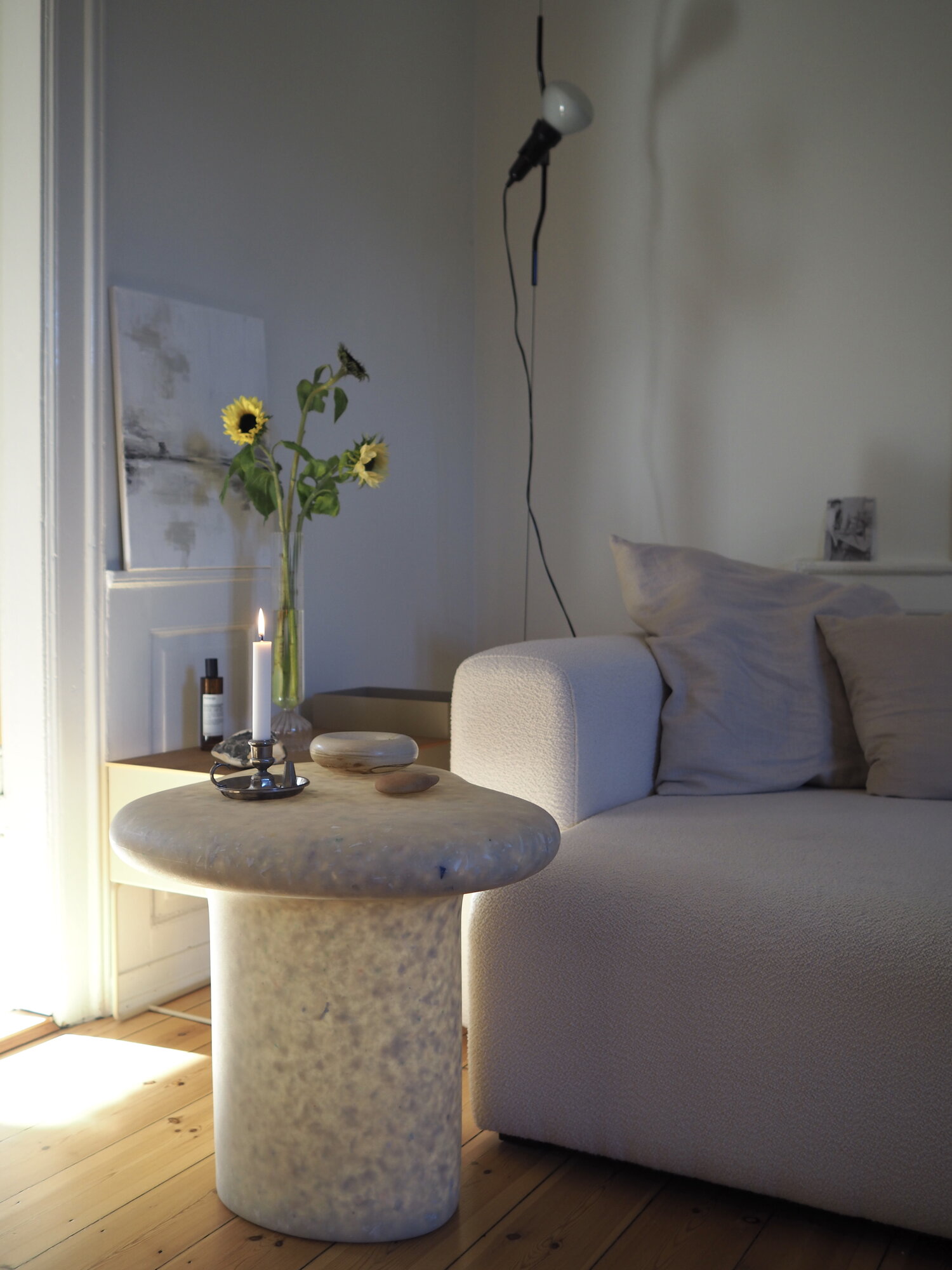 ecoBirdy Marine coffee table, 50 cm, stony grey | Finnish Design Shop