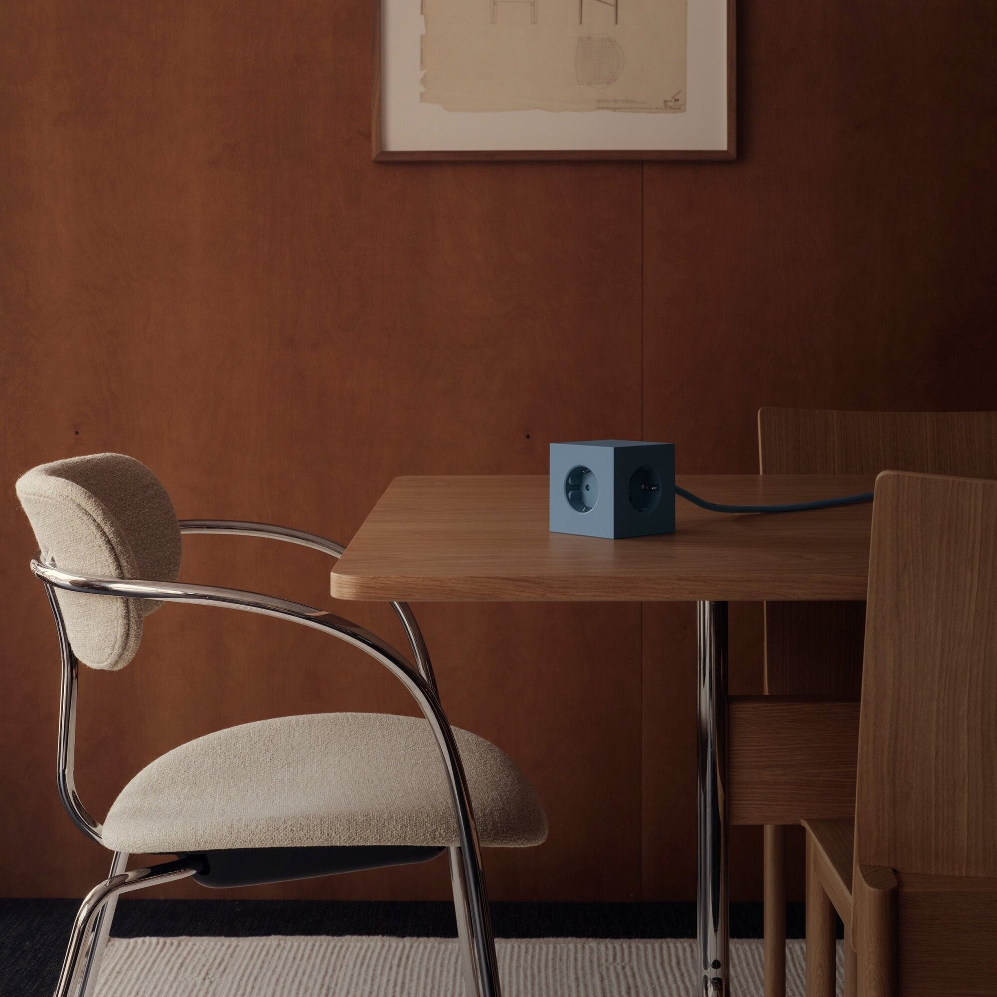 Avolt Square 1 USB-C extension cord, 1,8 m, shark blue | Finnish Design ...