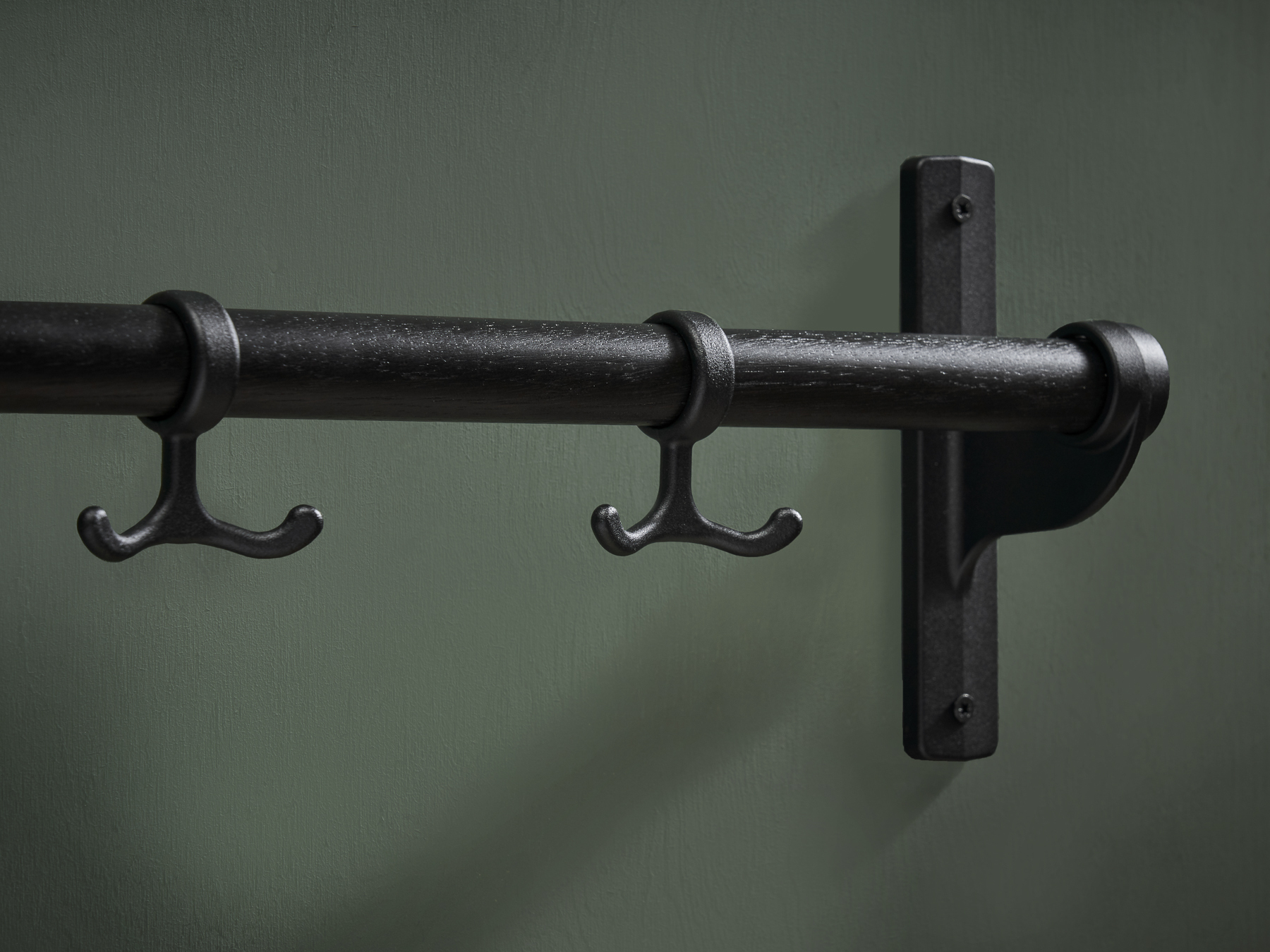 Essem Design Nostalgi hook strip, 100 cm, oak - aluminium | Finnish ...