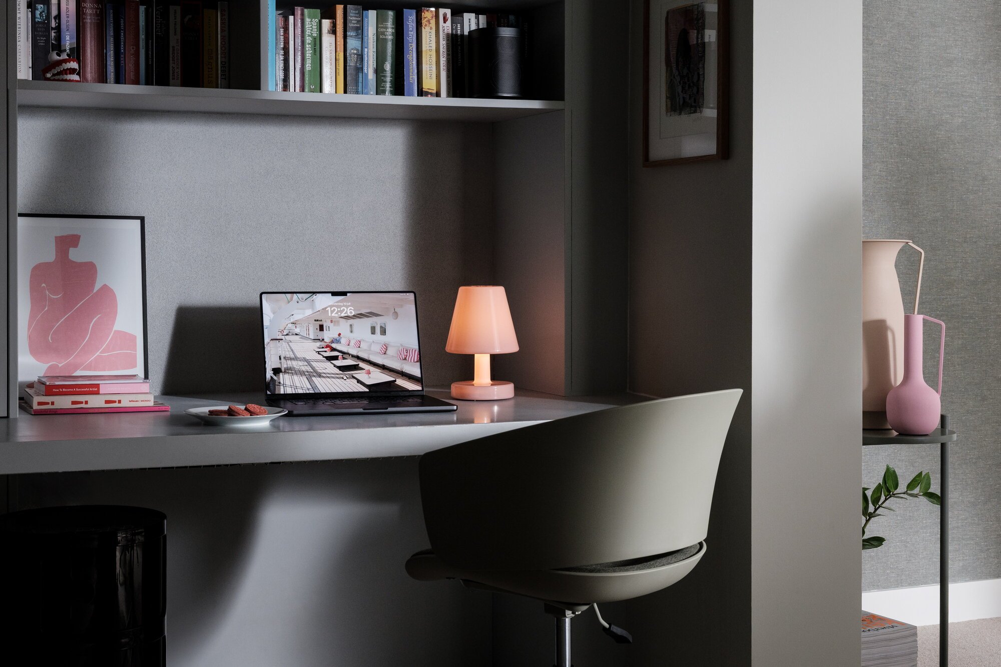 Fatboy Edison the Ambiance ladattava pöytävalaisin, soft pink | Finnish ...