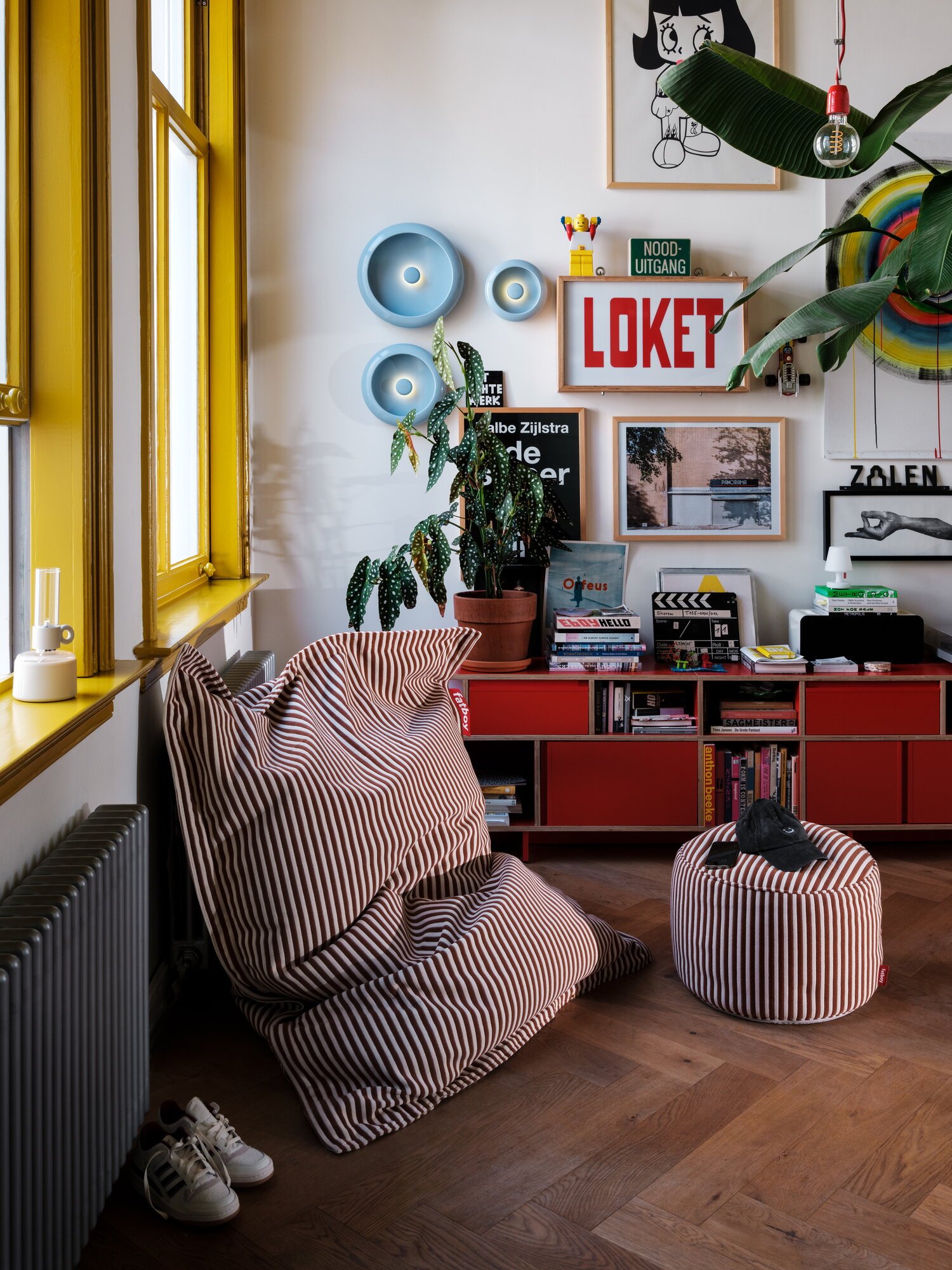 Fatboy Original Slim Terry bean bag, cognac creme | Finnish Design Shop