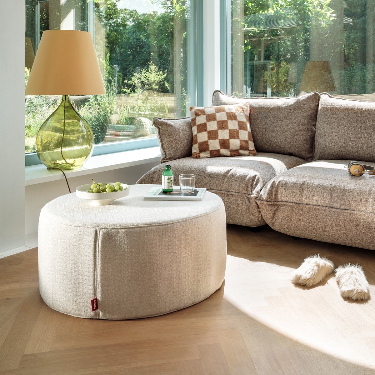 Fatboy Pfffh pouf, recycled bouclé creme | Finnish Design Shop