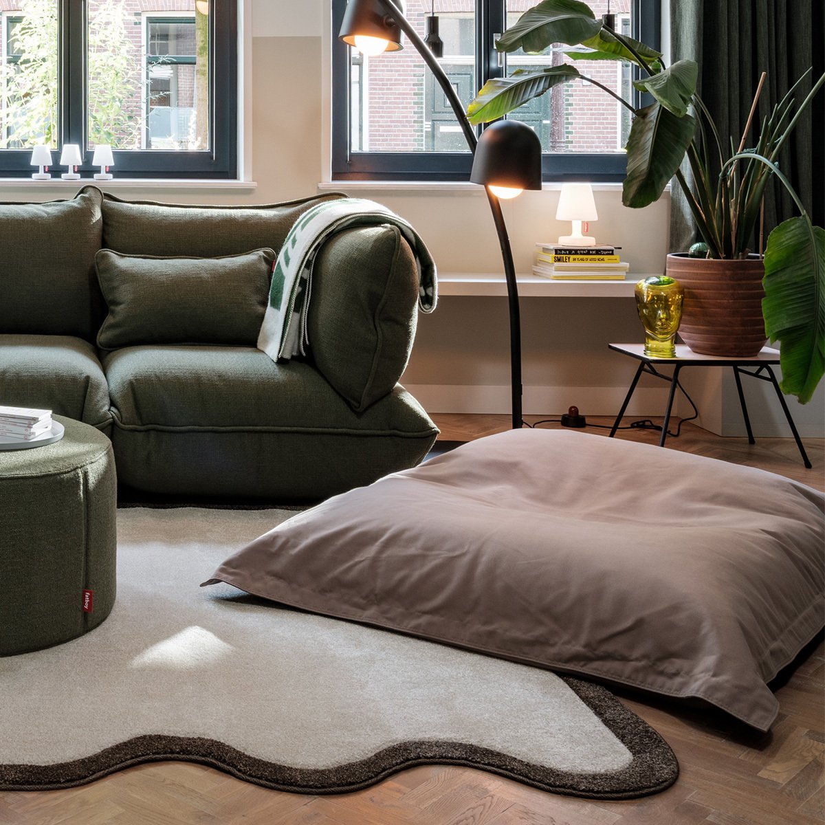 Fatboy Original Canvas Recycled bean bag, taupe grey | Finnish Design Shop