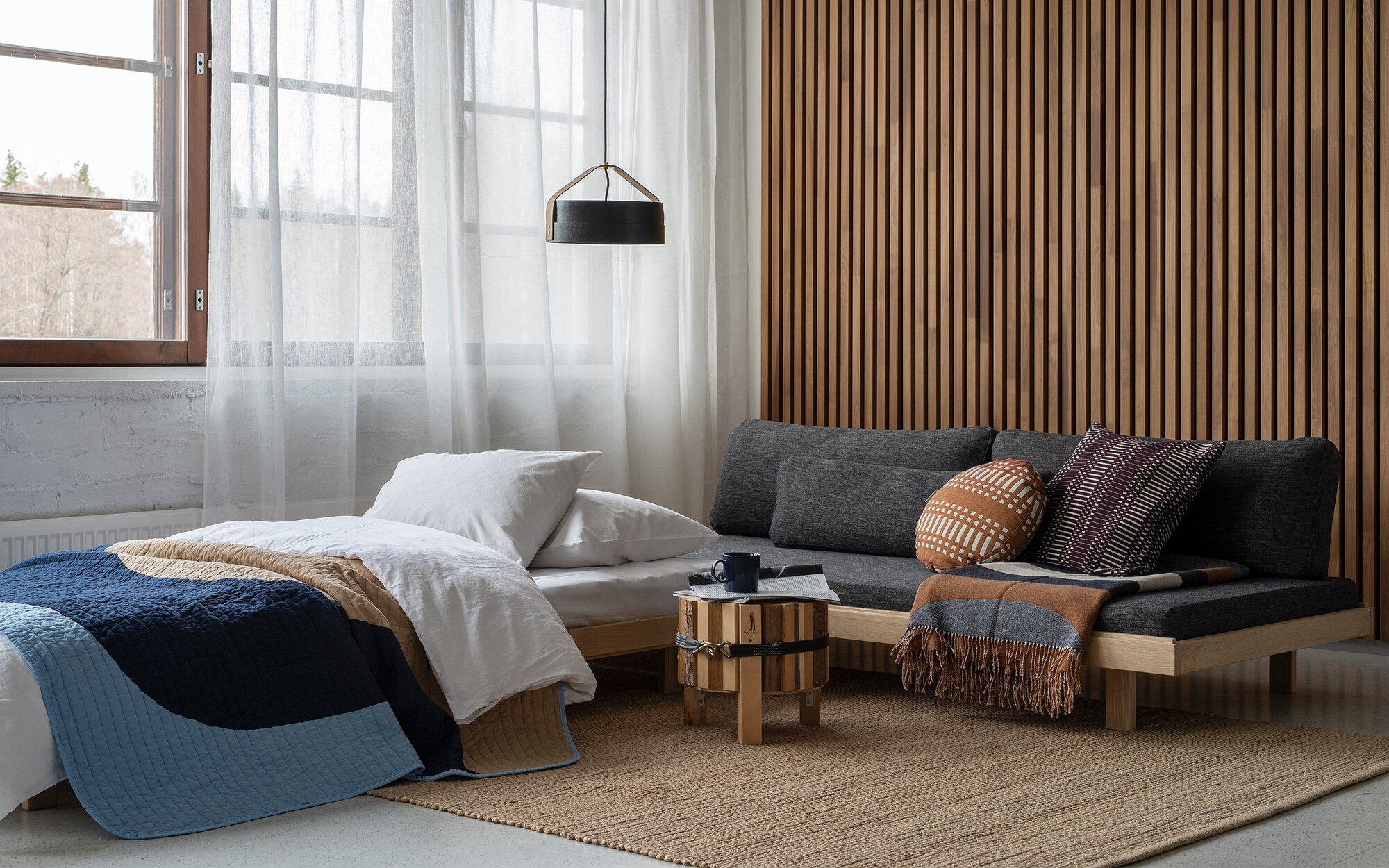 Tapio Anttila Collection Canapé convertible Day&Night, chêne - gris ...