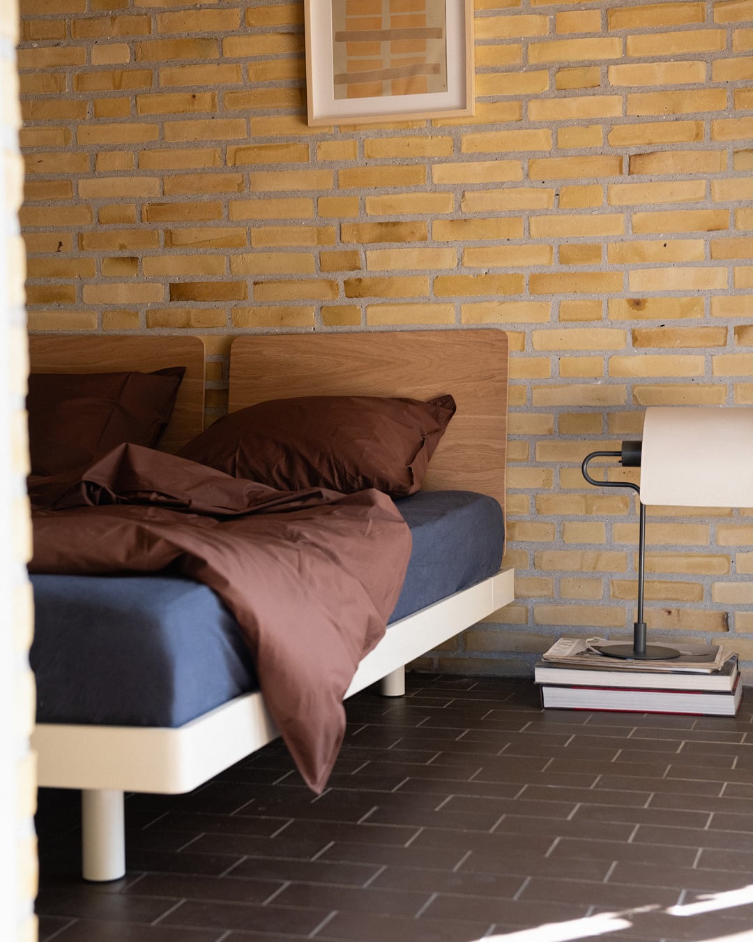 ReFramed MC-1 bed frame with slats, ivory | Finnish Design Shop