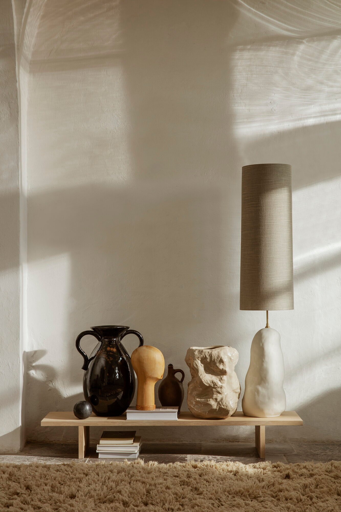 Ferm Living Kona display table, oak | Finnish Design Shop UK