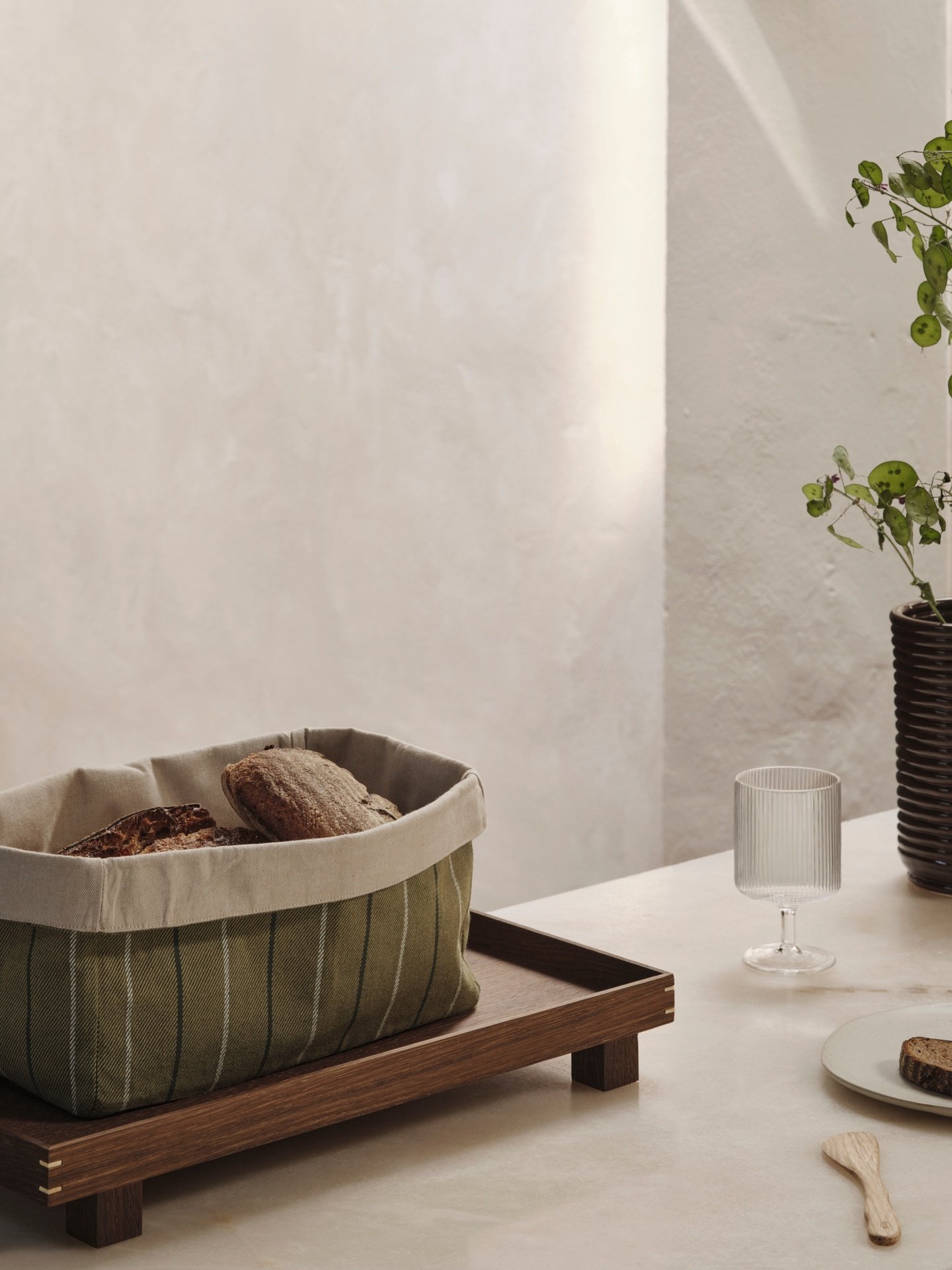 Ferm Living Bon wooden tray, L, smoked oak | Finnish Design Shop UK