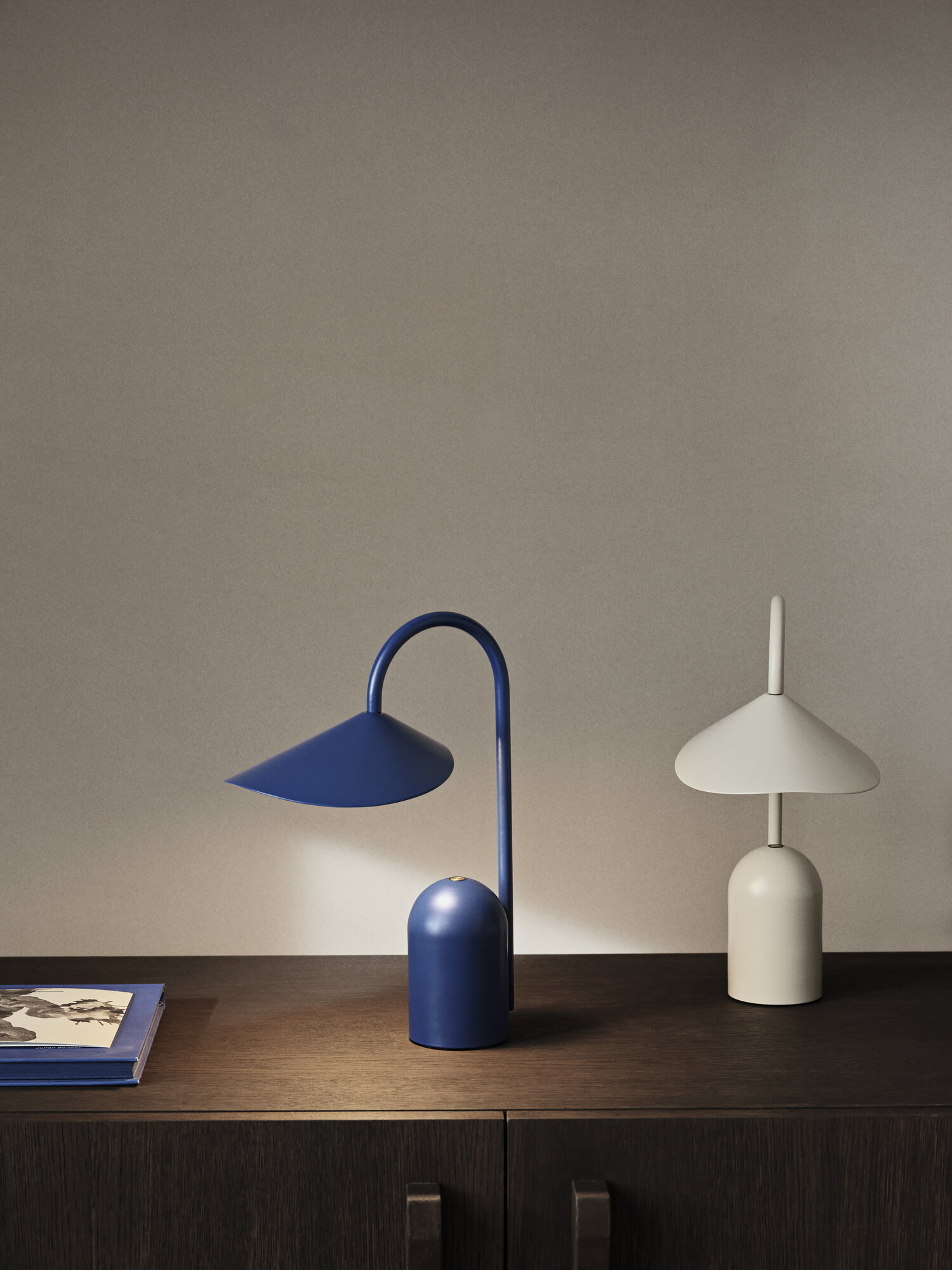 Ferm Living Arum portable lamp, bright blue | Finnish Design Shop UK