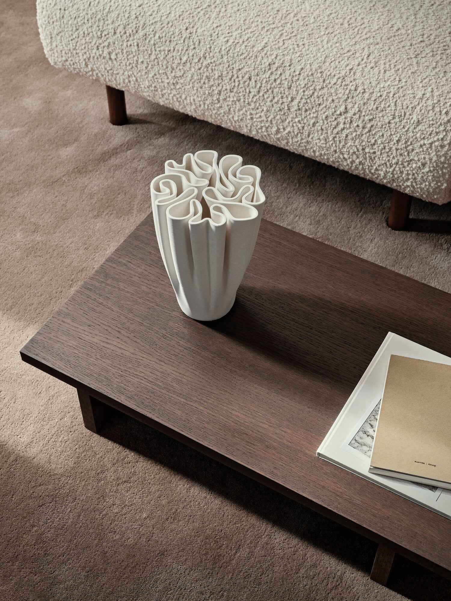 Ferm Living Kona display table, dark stained oak | Finnish Design Shop