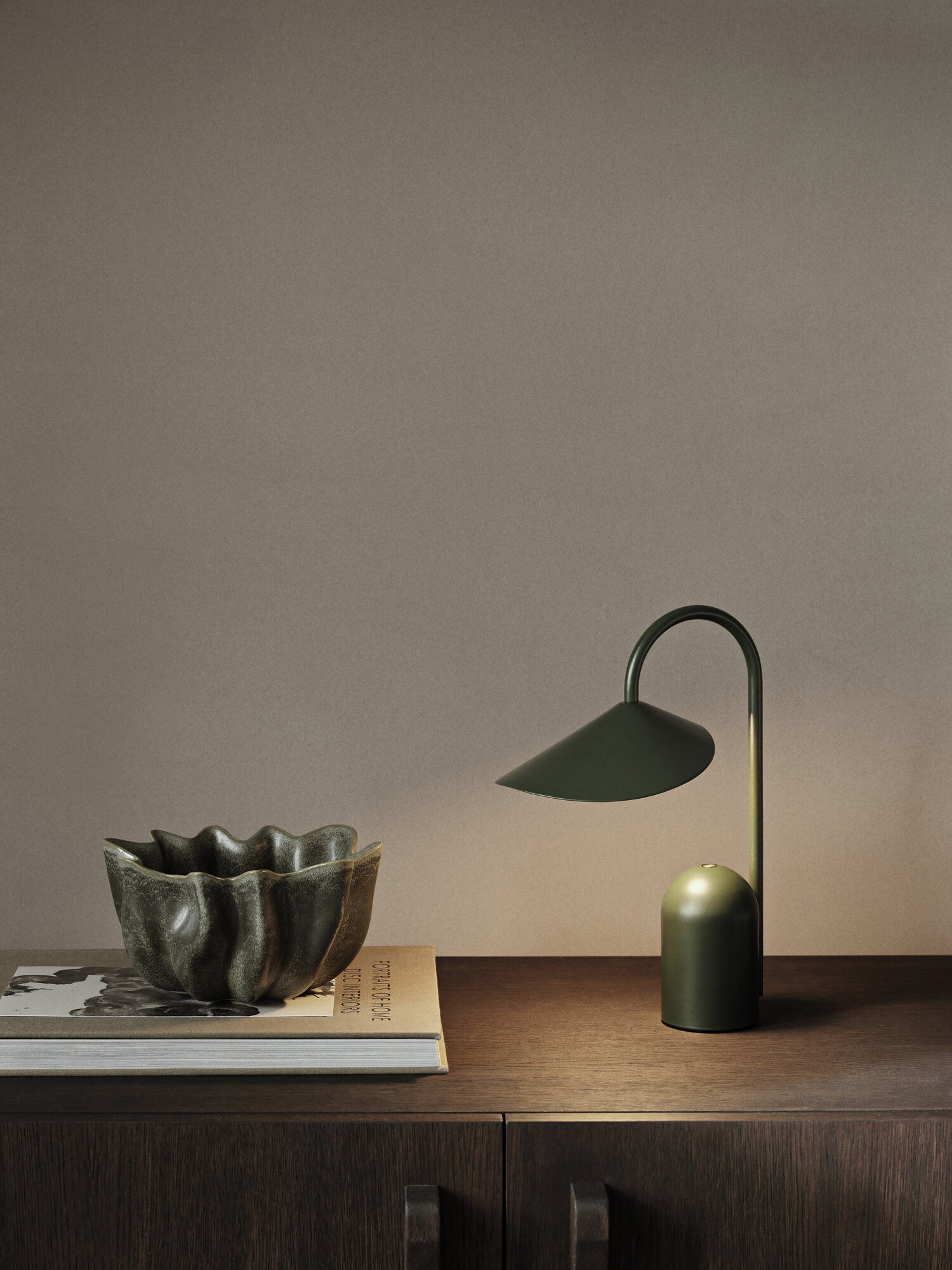 Ferm Living Arum portable lamp, grass green | Finnish Design Shop