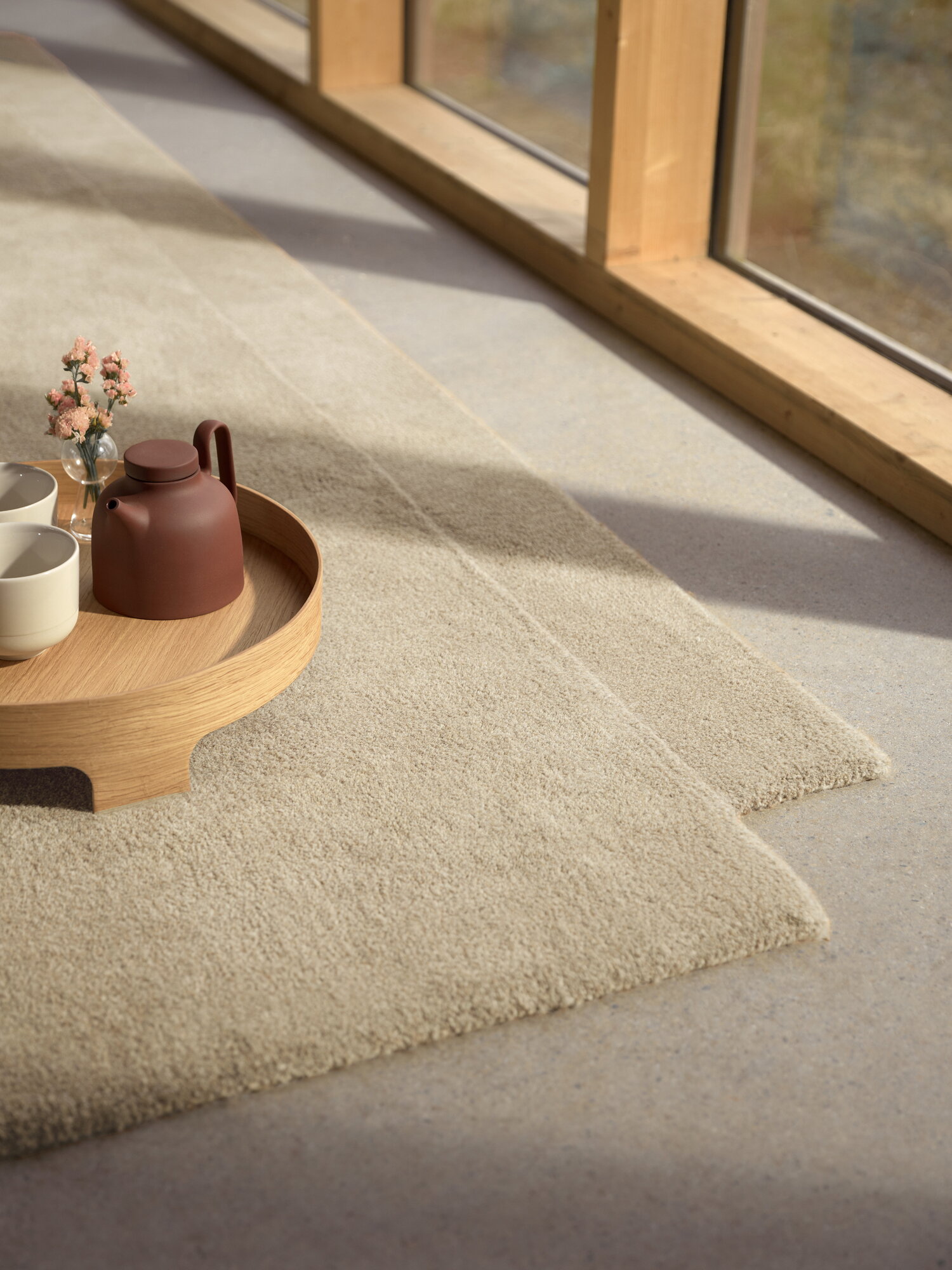 Design House Stockholm Level rug, 200 x 300 cm, beige | Finnish Design Shop