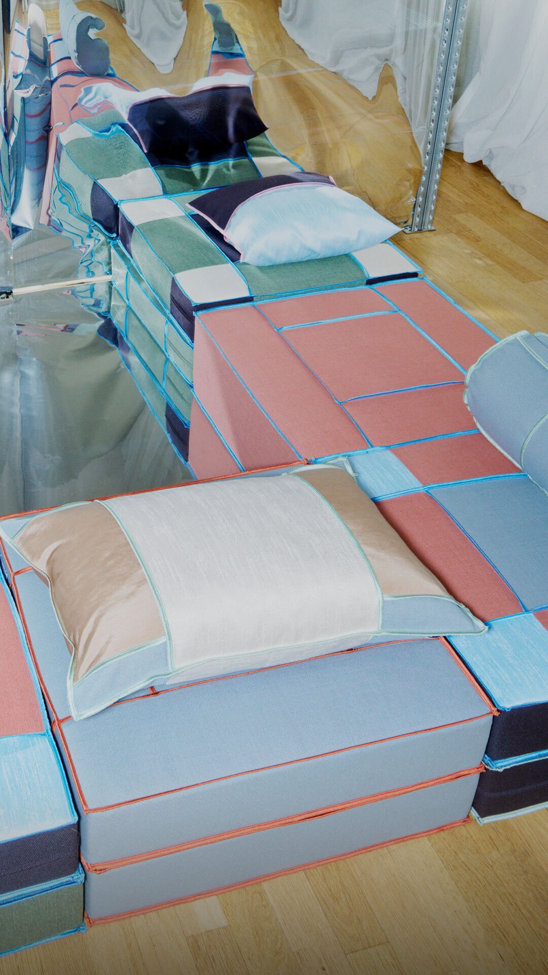 Juslin Maunula Istuintyyny, 57 x 57 cm, Amber | Finnish Design Shop