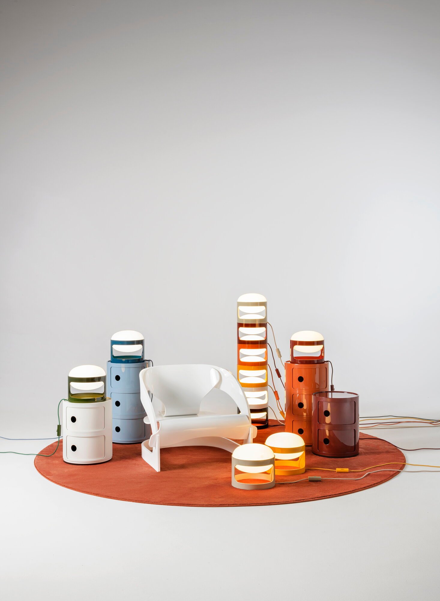 Kartell KD28 table lamp, mustard | Finnish Design Shop