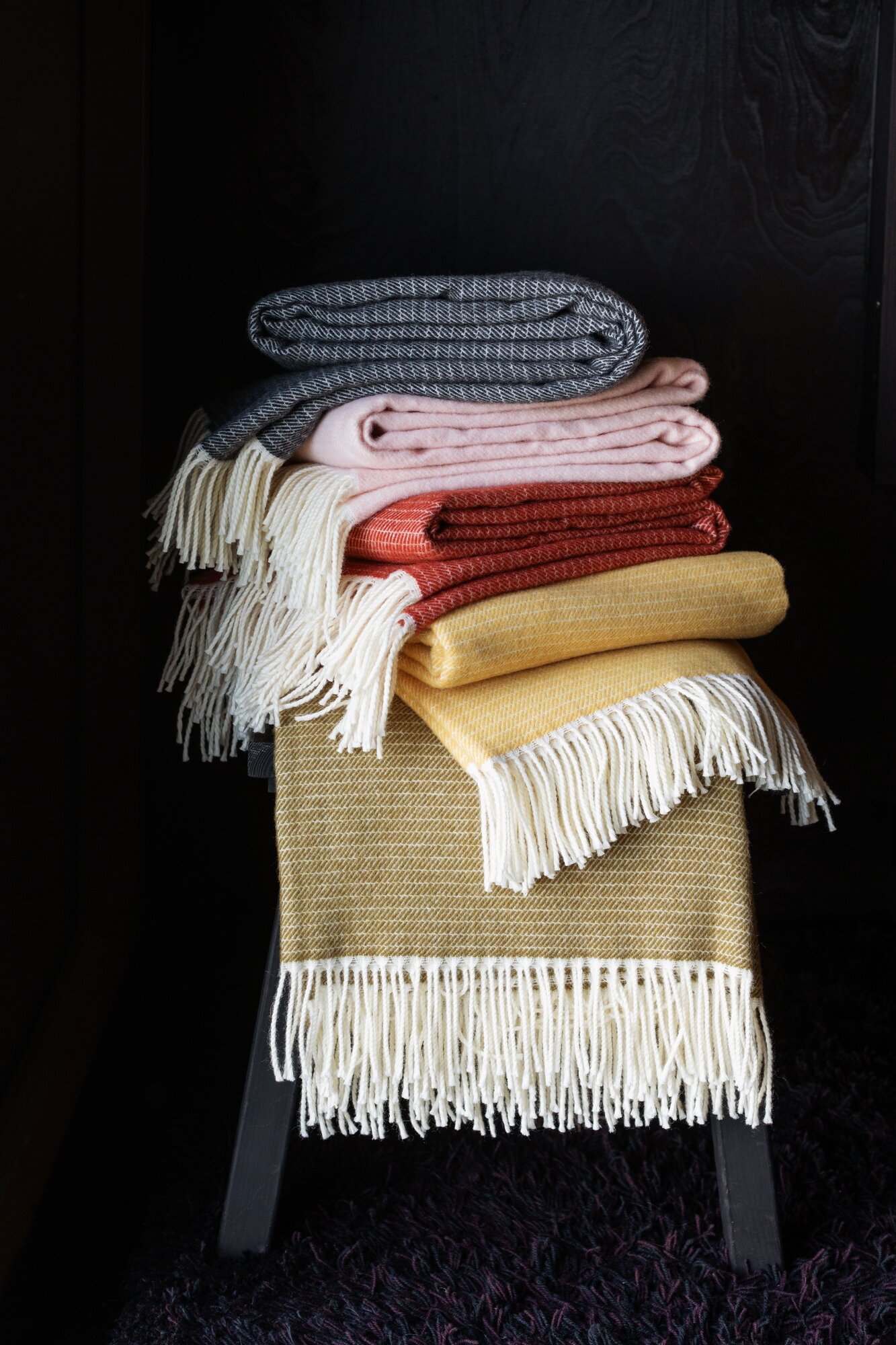 Lapuan Kankurit Lepo huopa, 135 x 180 cm, valkoinen - okra | Finnish ...