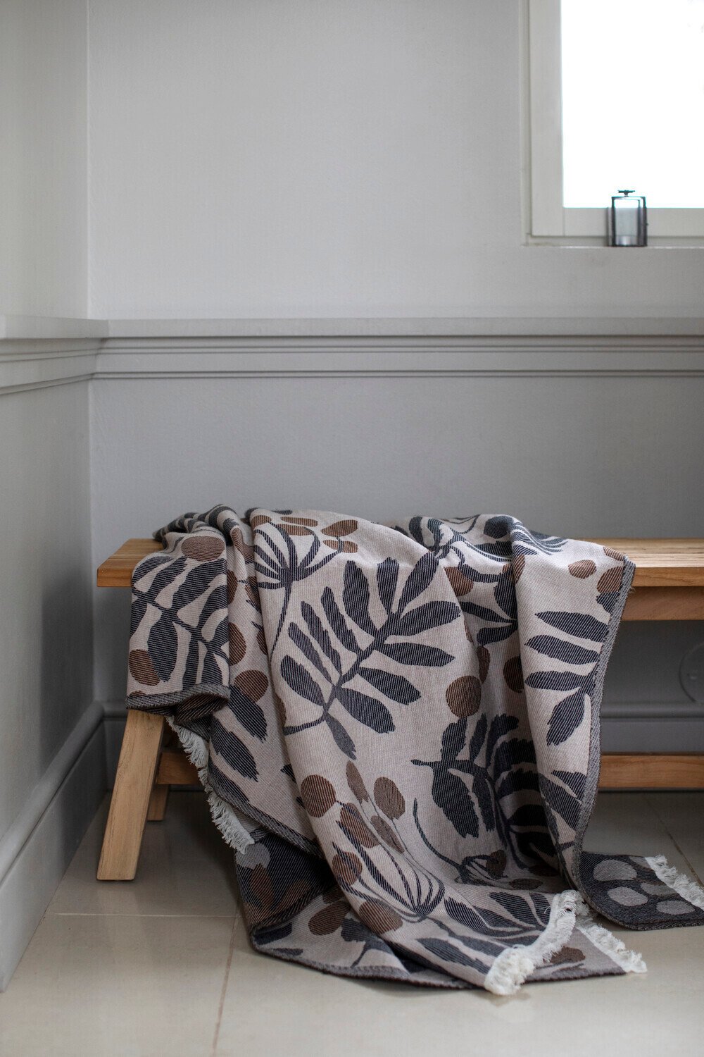 Lapuan Kankurit Pihapuu huopa, 135 x 180 cm, beige - ruskea - musta ...