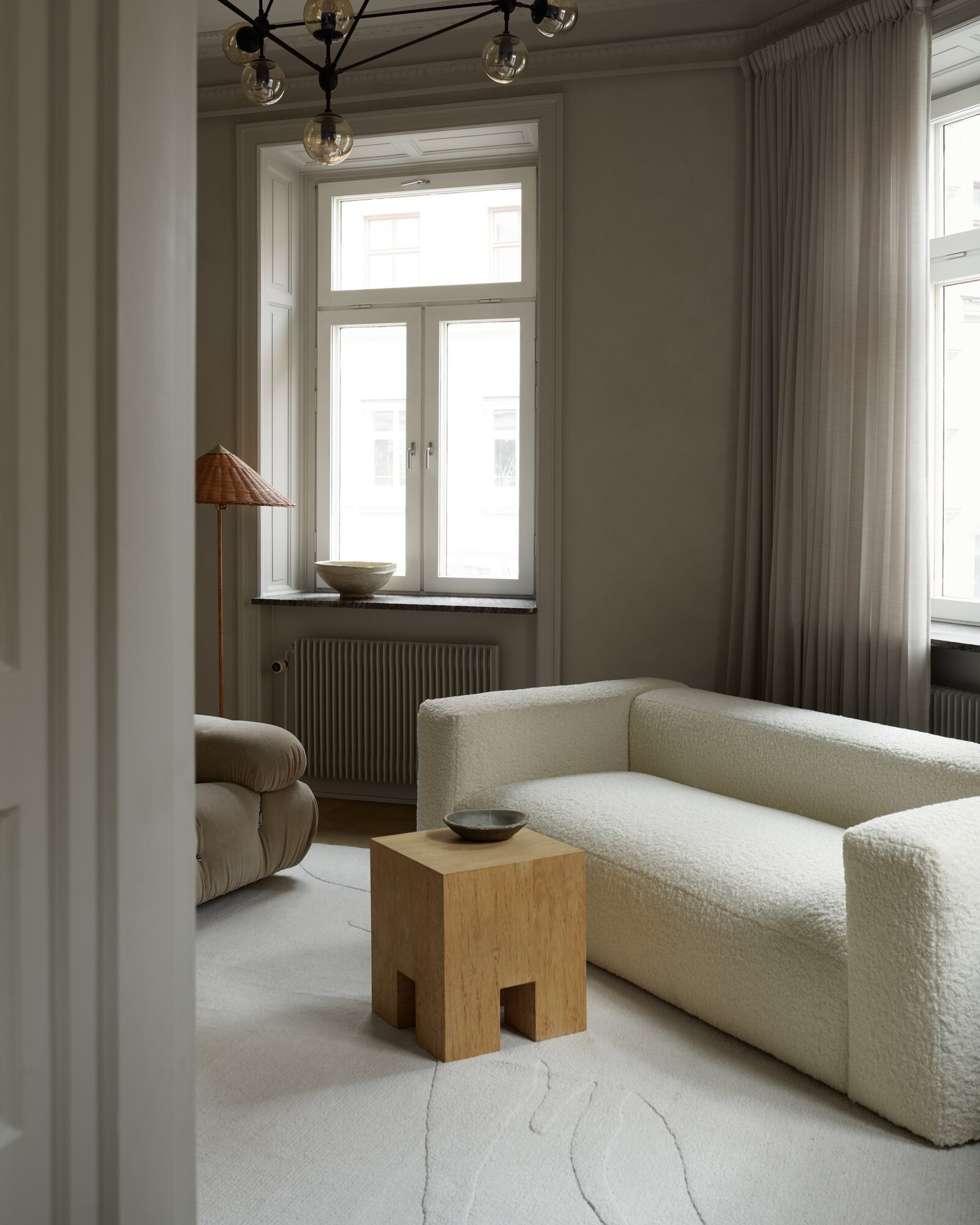 LAYERED Nami rug, bone white | Finnish Design Shop