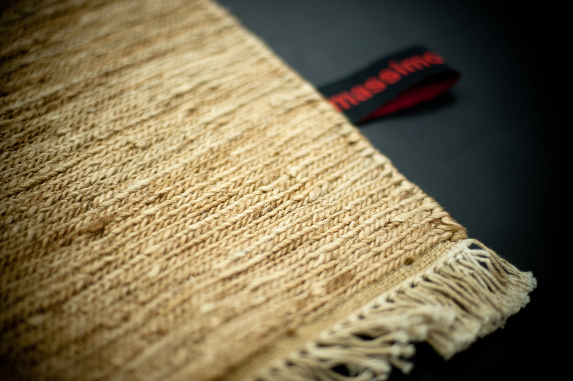 massimo copenhagen Sumace matto hapsuilla, natural | Finnish Design Shop