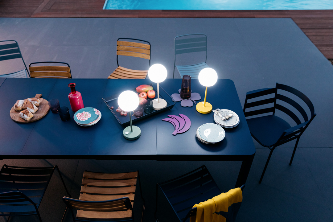 Fermob Ribambelle extension table, XL, acapulco blue | Finnish Design ...