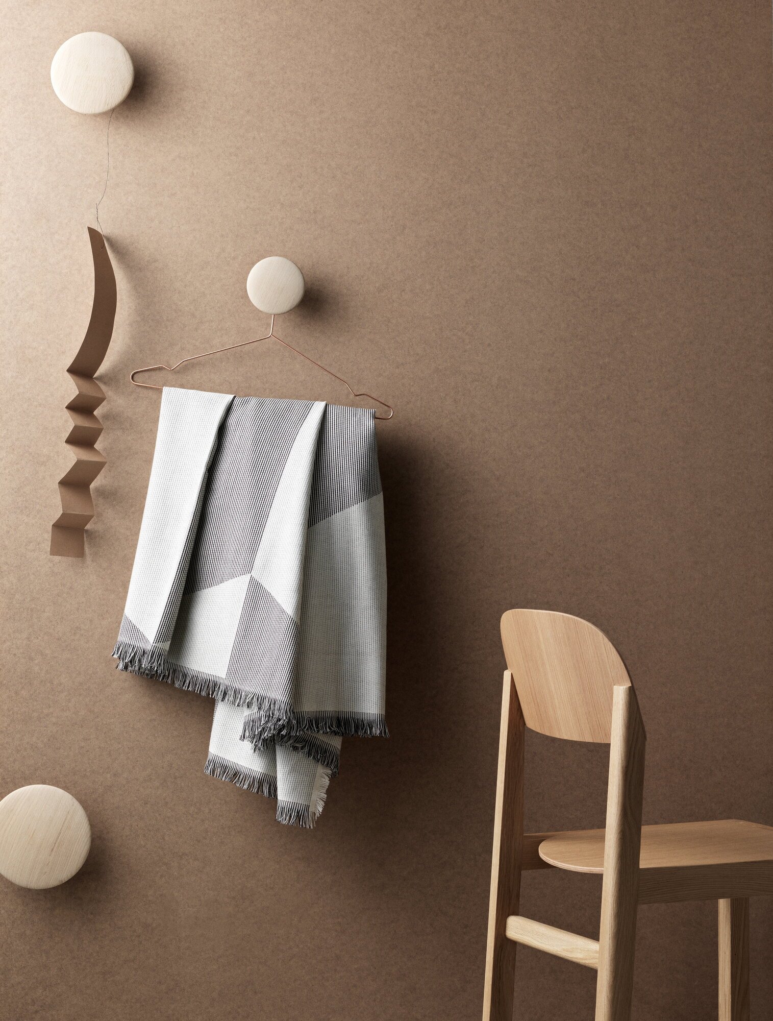 Muuto Dots Wood coat hook, ash | Finnish Design Shop