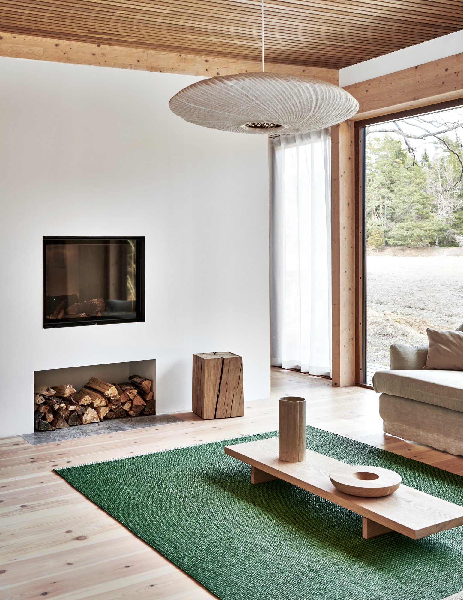 Pappelina Mono rug, 85 x 260 cm, leaf | Finnish Design Shop