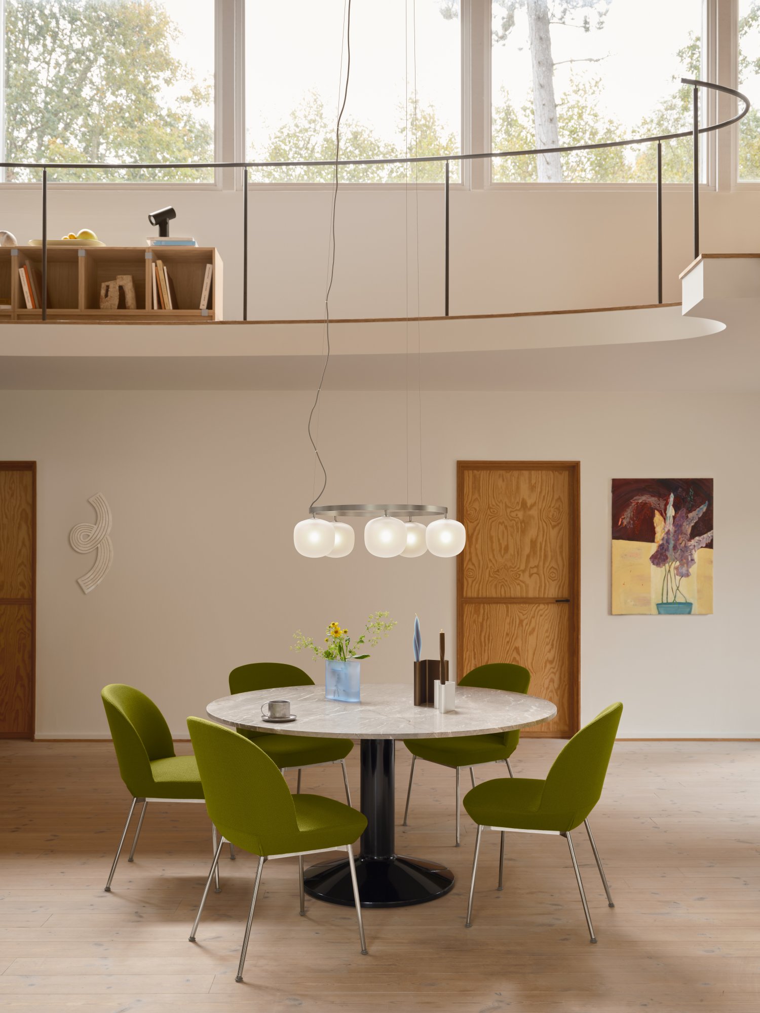 Muuto Rime chandelier, aluminium grey | Finnish Design Shop