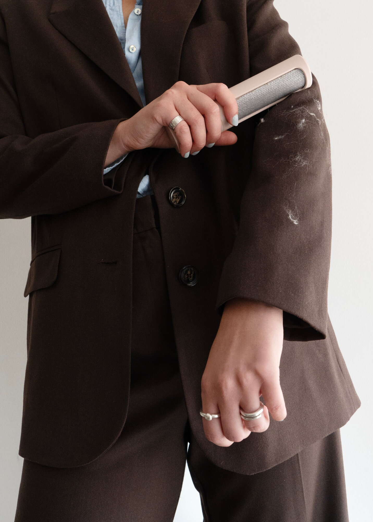 Steamery Lint brush, rose | Finnish Design Shop